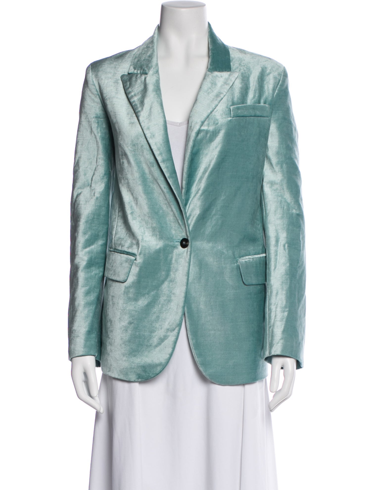 forte_forte Velvet Blazer - Blue Jackets, Clothing - FORTE31819 | The ...