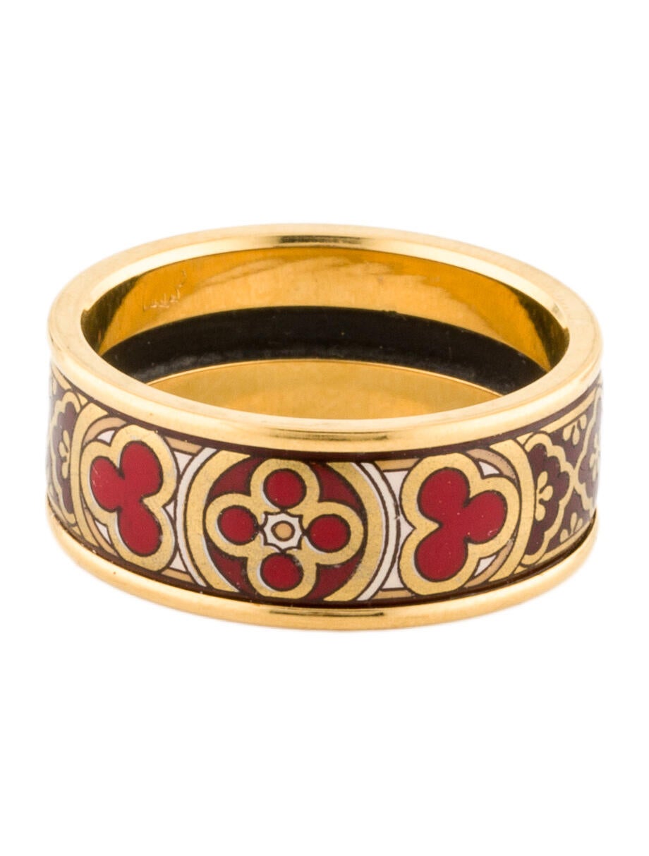 Frey Wille Enamel Band Ring - 24K Plated Band, Rings - FREWL20216 | The ...