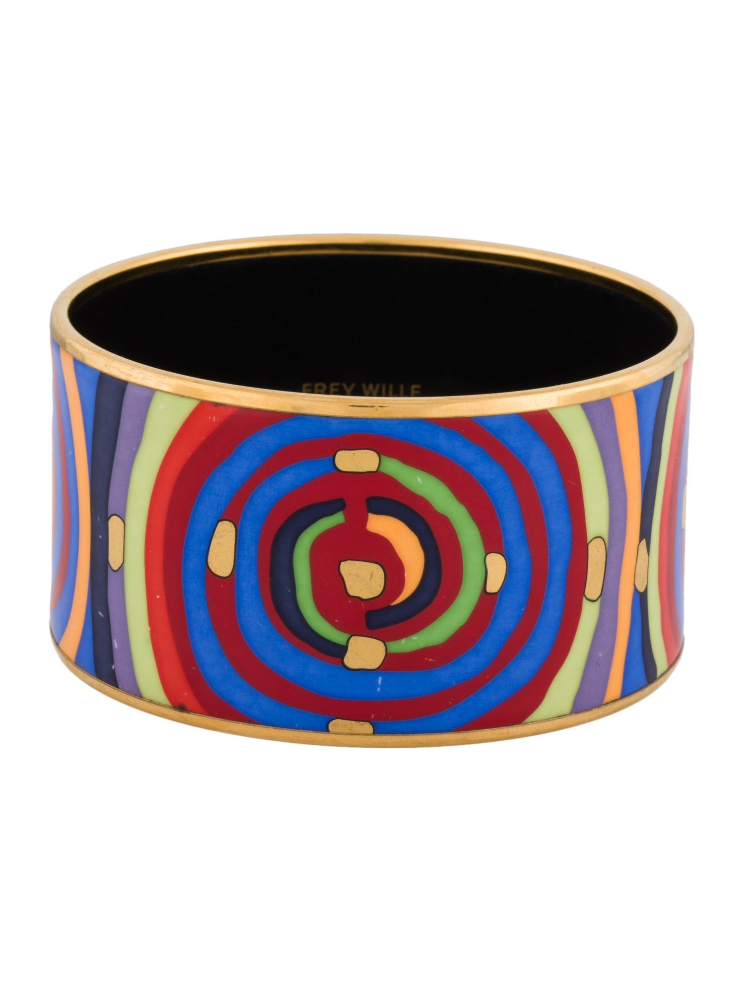Frey Wille Hommage à Hundertwasser Spiral of Life Bordered Bangle ...