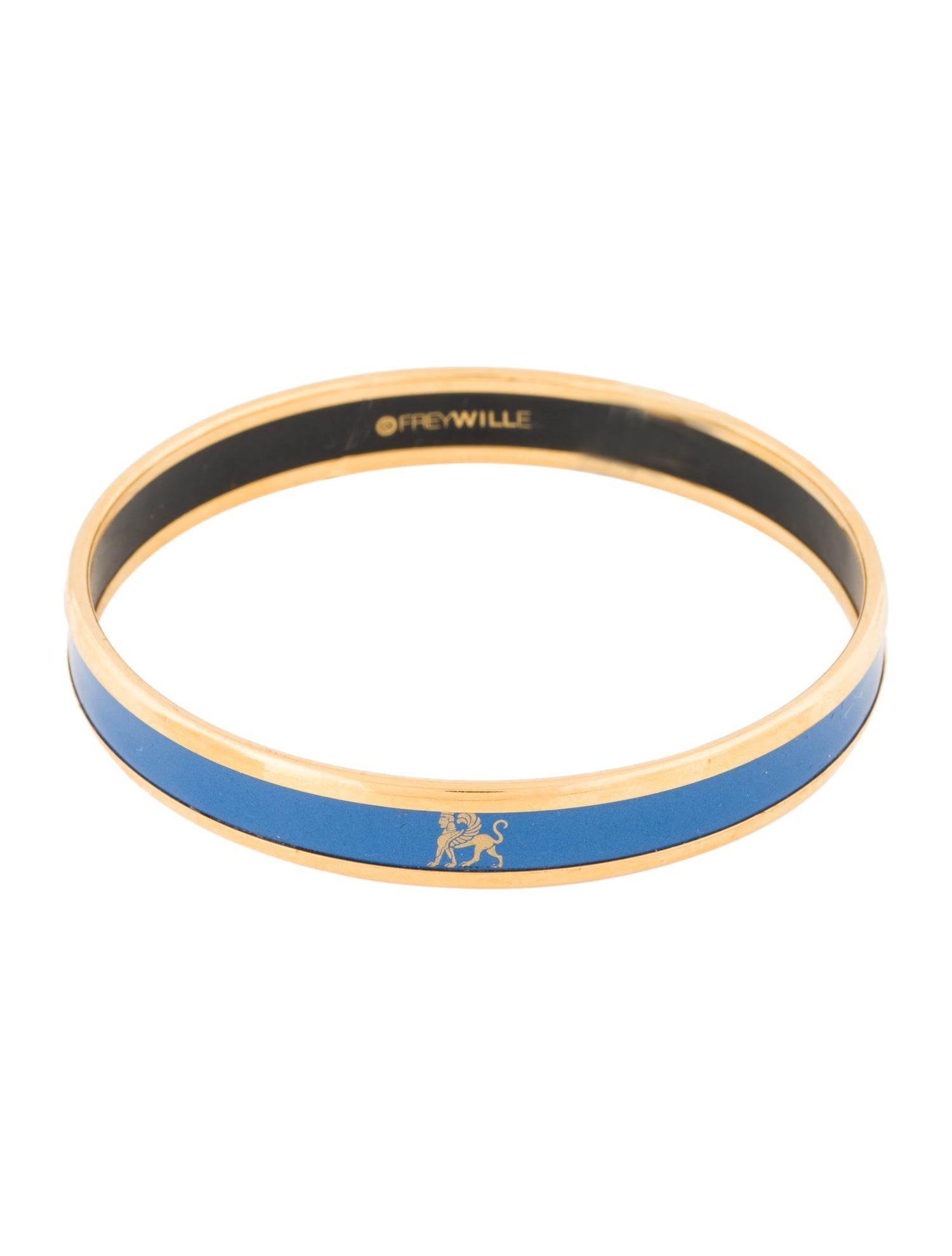Frey Wille Mademoiselle Bordered Enamel Bangle Bracelet - Blue, Gold ...