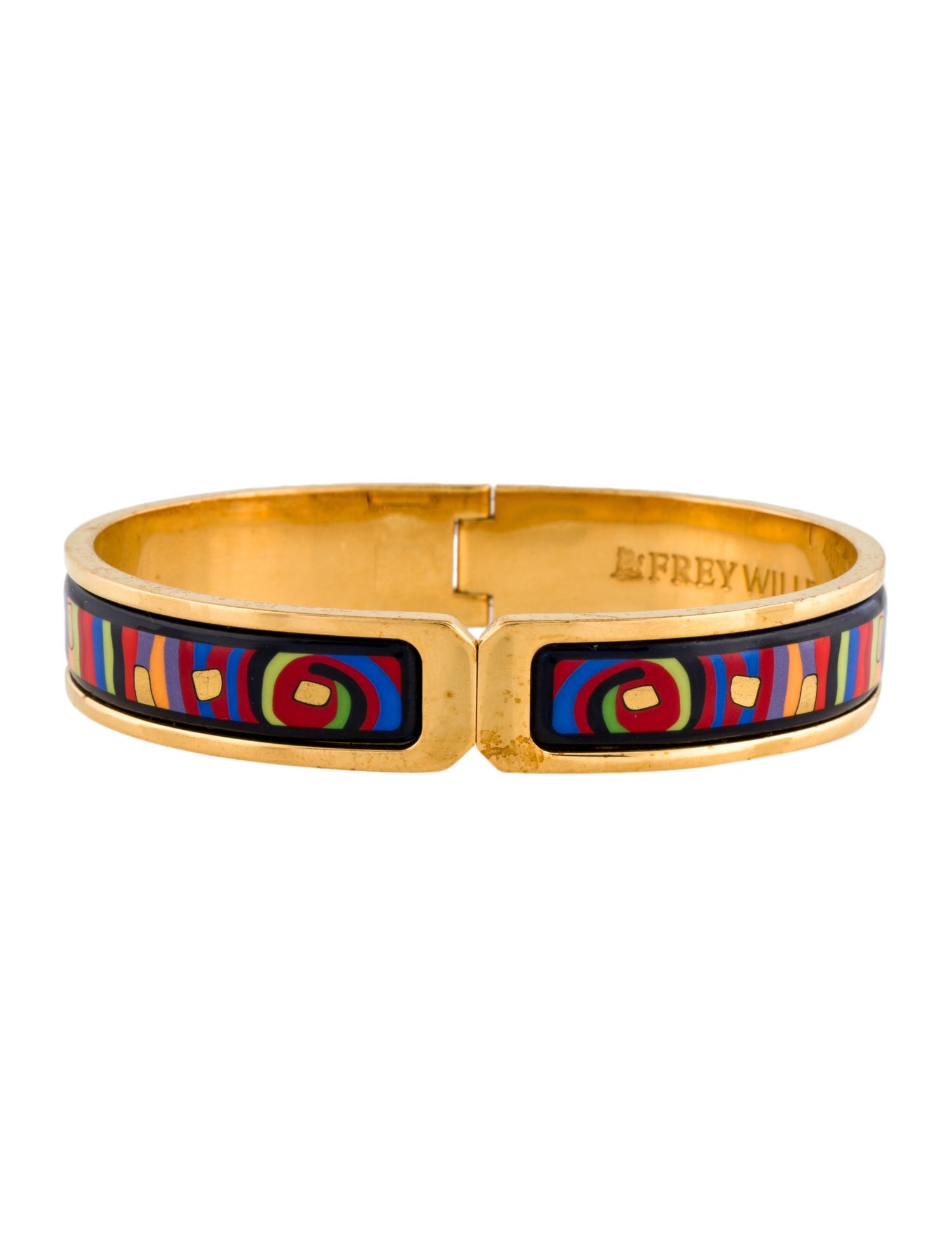 Frey Wille Enamel Hommage à Hundertwasser ' Spiral Of Life' Hinged ...
