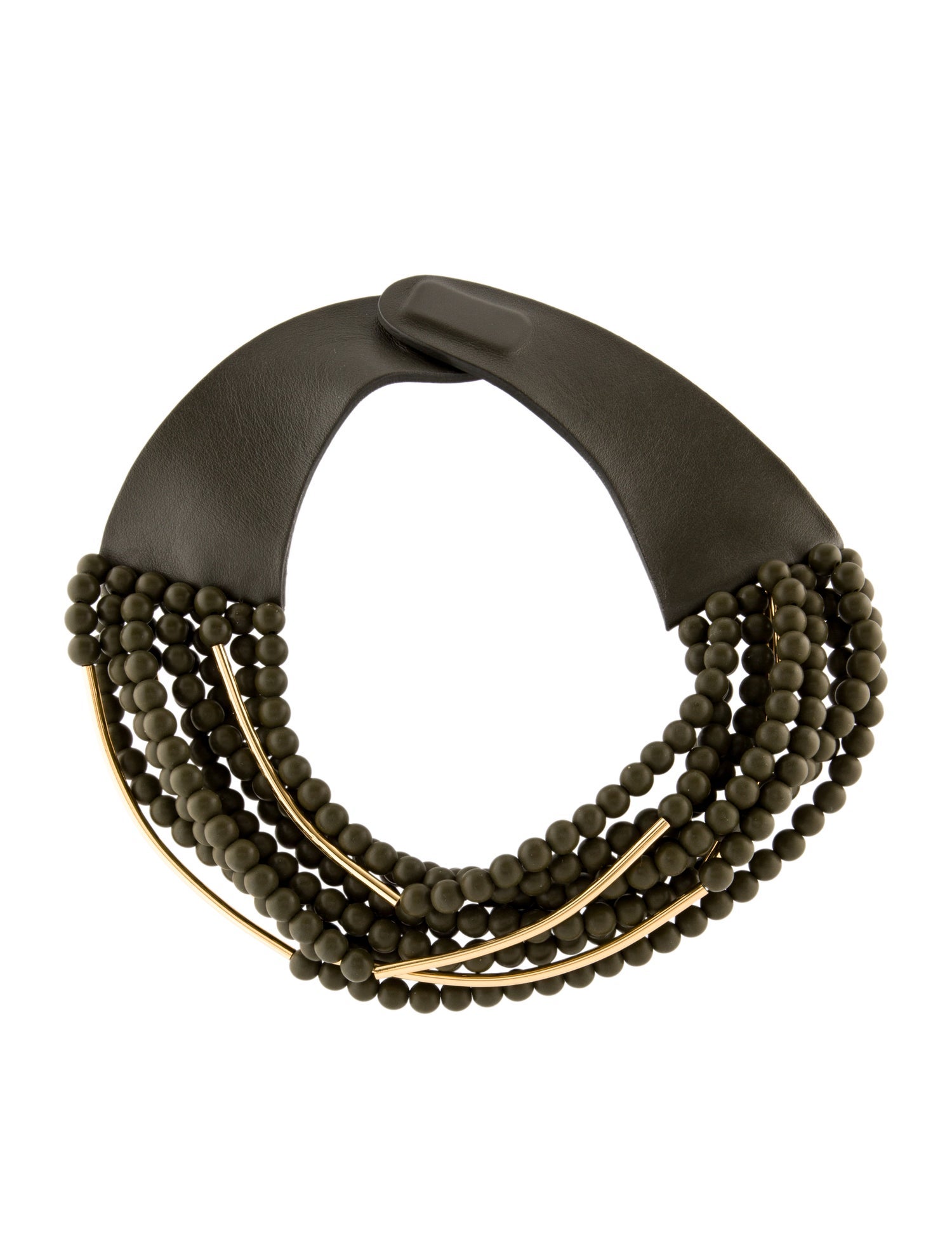 Fairchild Baldwin Mini Bella Collar Necklace - Gold-Tone Metal Bead ...
