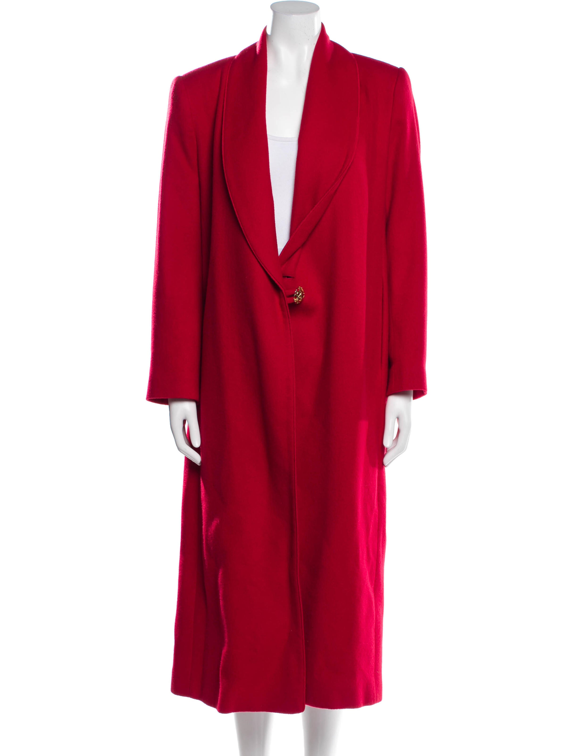 Fleurette Cashmere Coat - Red Coats, Clothing - FTT21252 | The RealReal