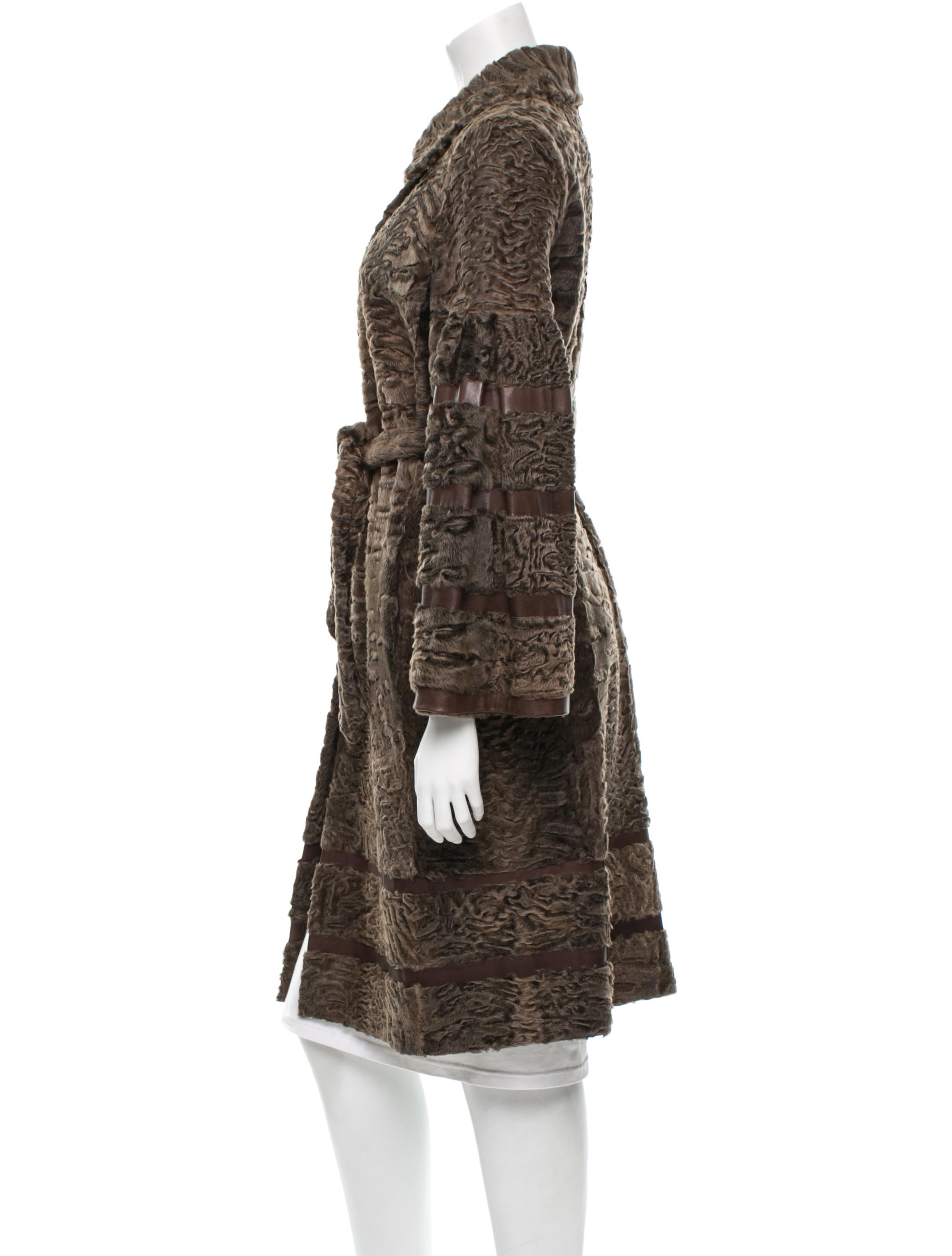 Fur Russian Broadtail Coat - Brown Jackets, Clothing - FUR20301 | The ...