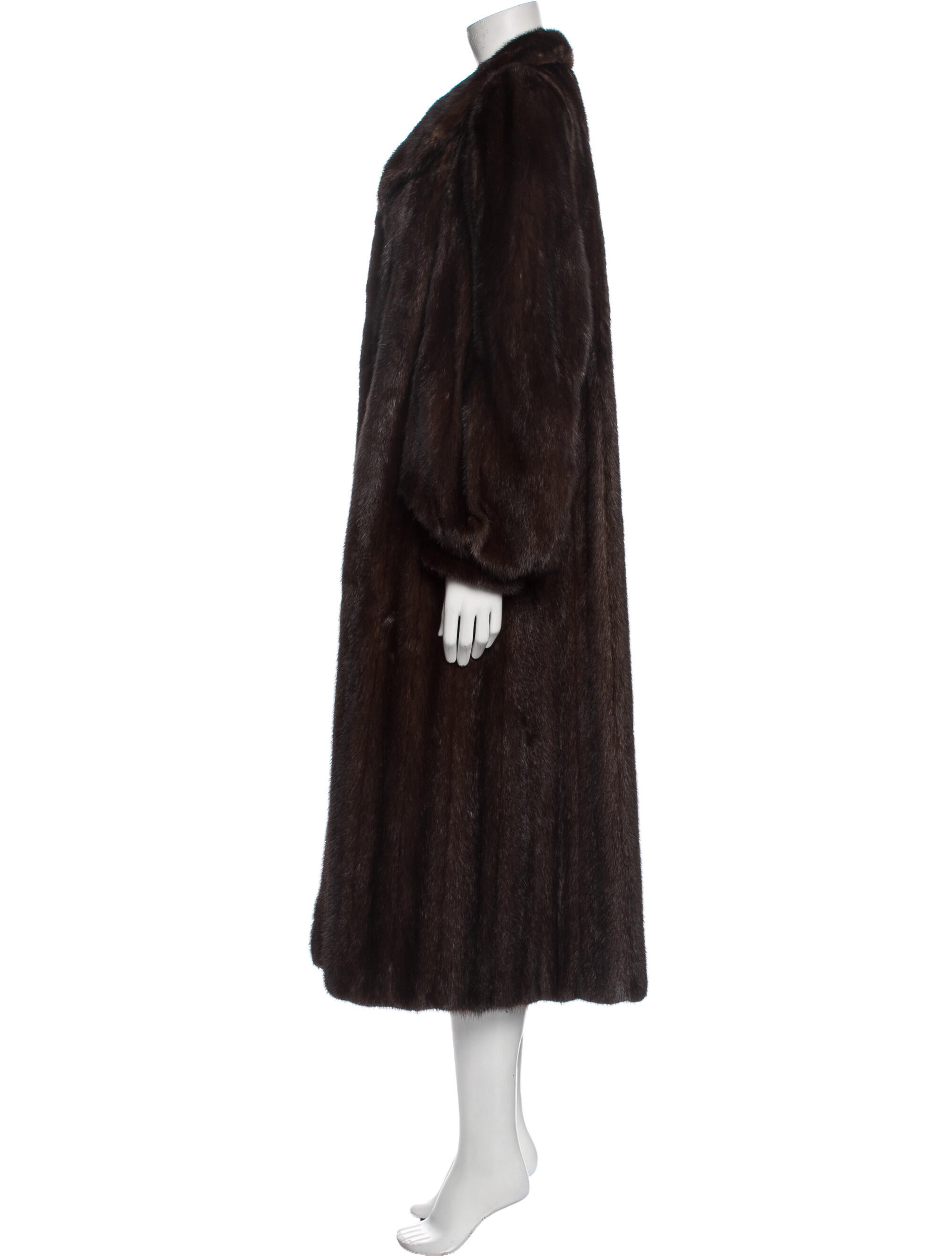 Fur Mink Animal Print Fur Coat - Brown Coats, Clothing - FUR50484 | The ...