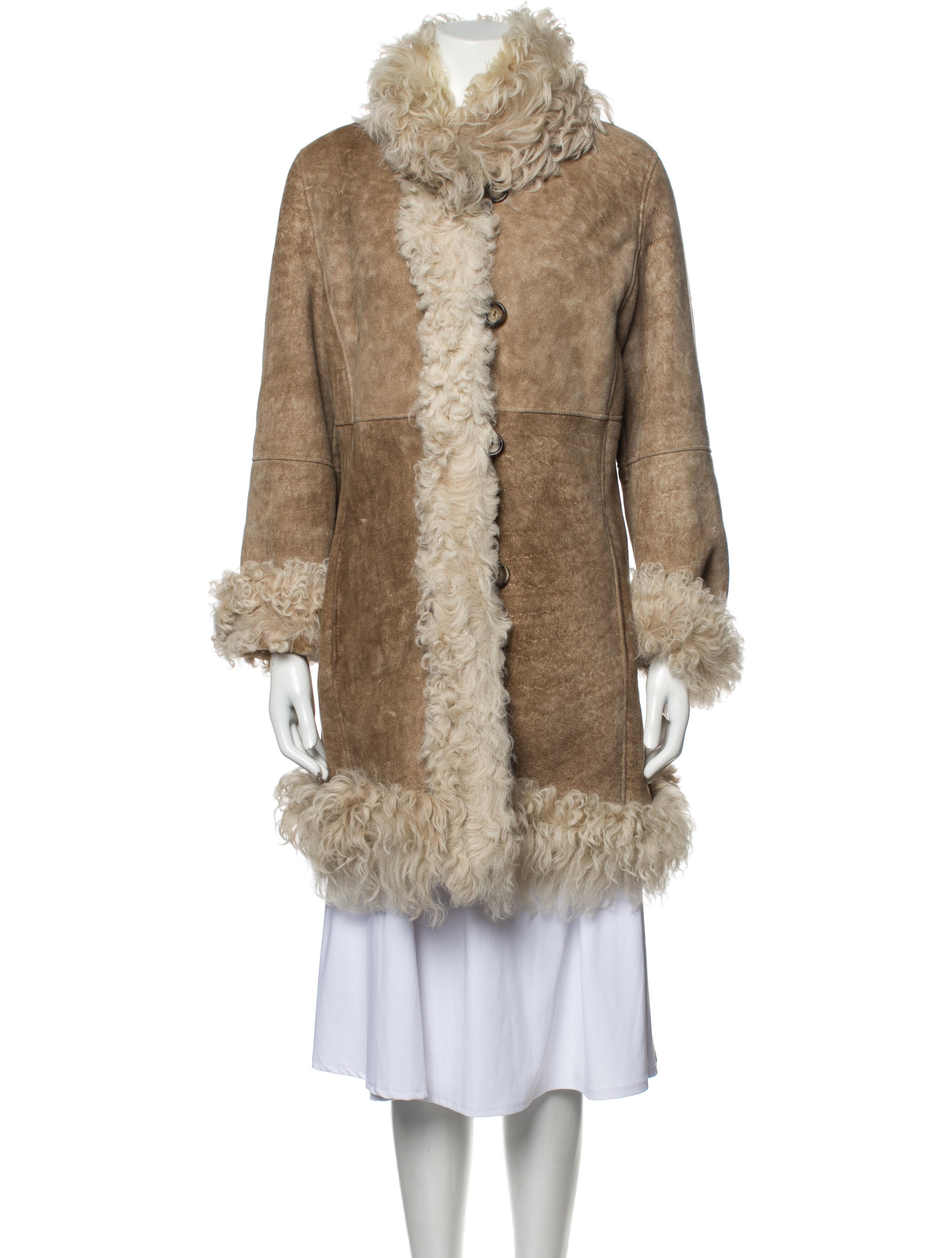 Fur Shearling Fur Coat - Brown Coats, Clothing - FUR46994 | The RealReal