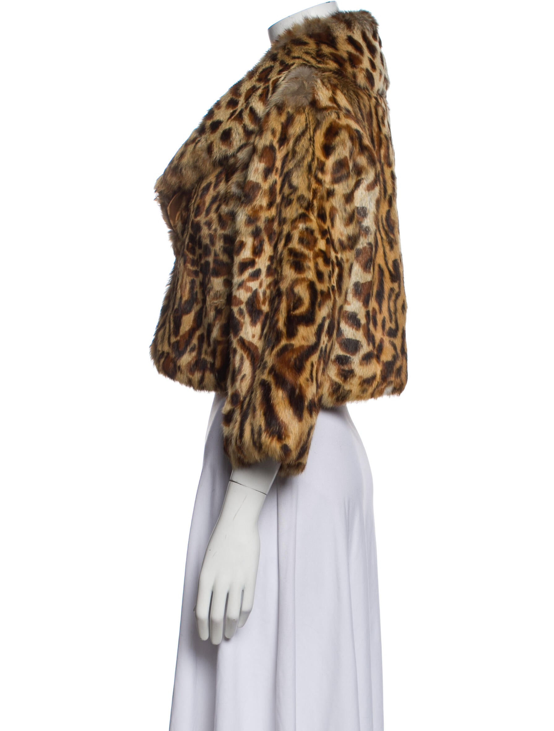 Maje Goat Fur Animal Print Fur Jacket - Neutrals Jackets, Clothing ...