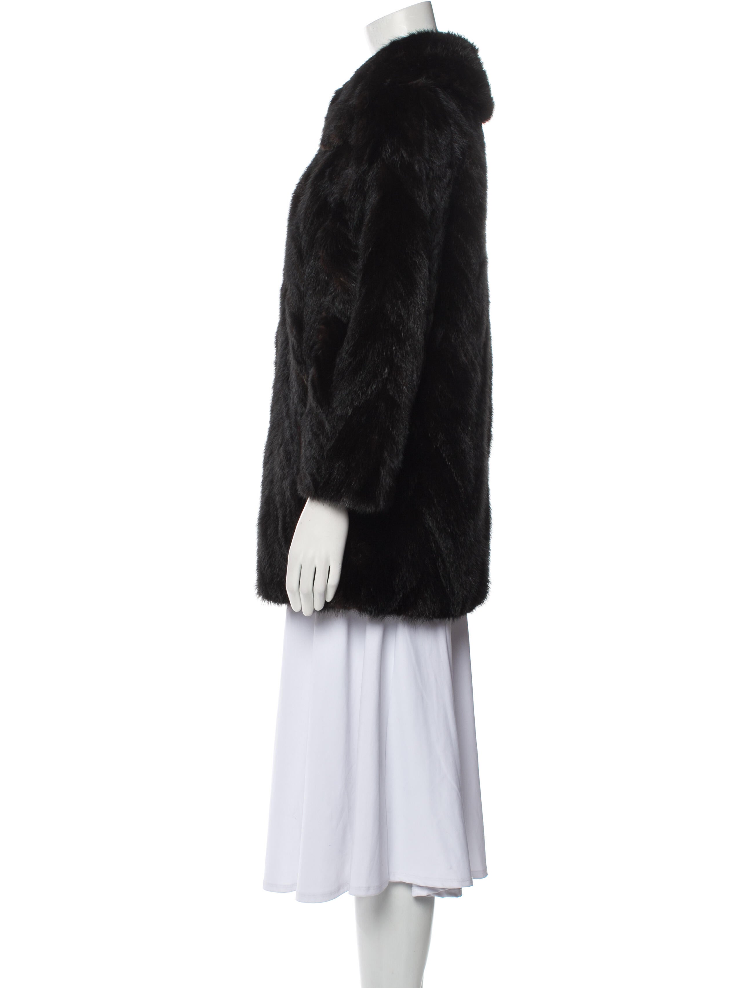 Splendid x Margherita Animal Print Faux Fur Coat - Black Coats ...