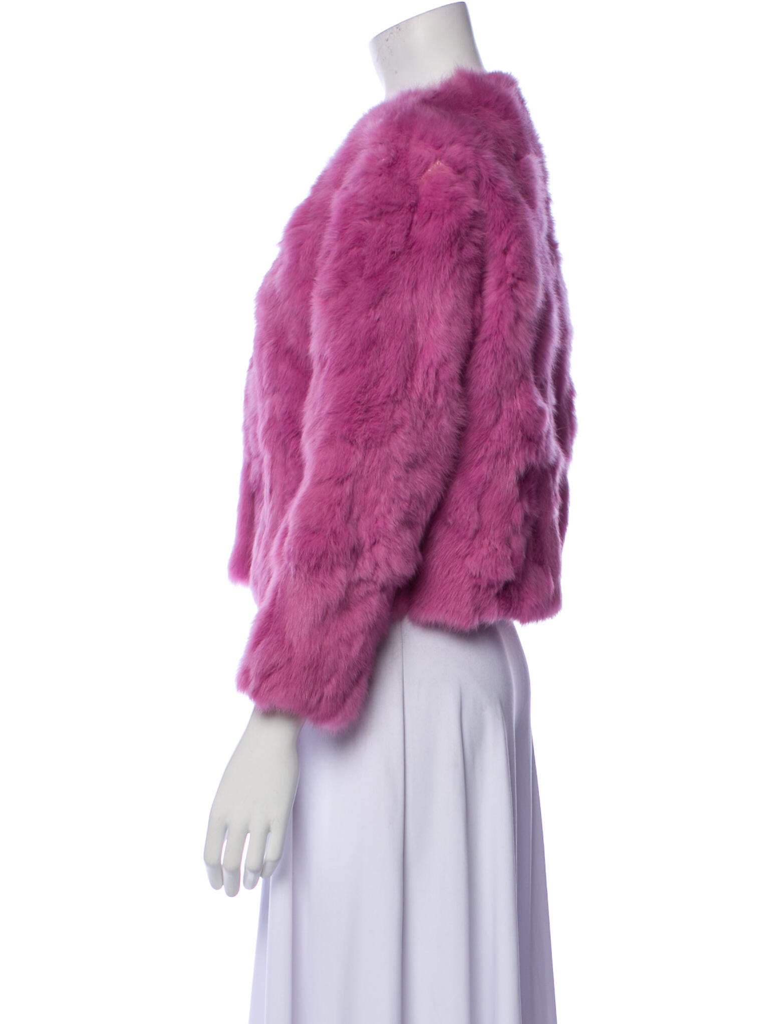 Escada Sport Lambskin Faux Fur Jacket - Brown Jackets, Clothing ...