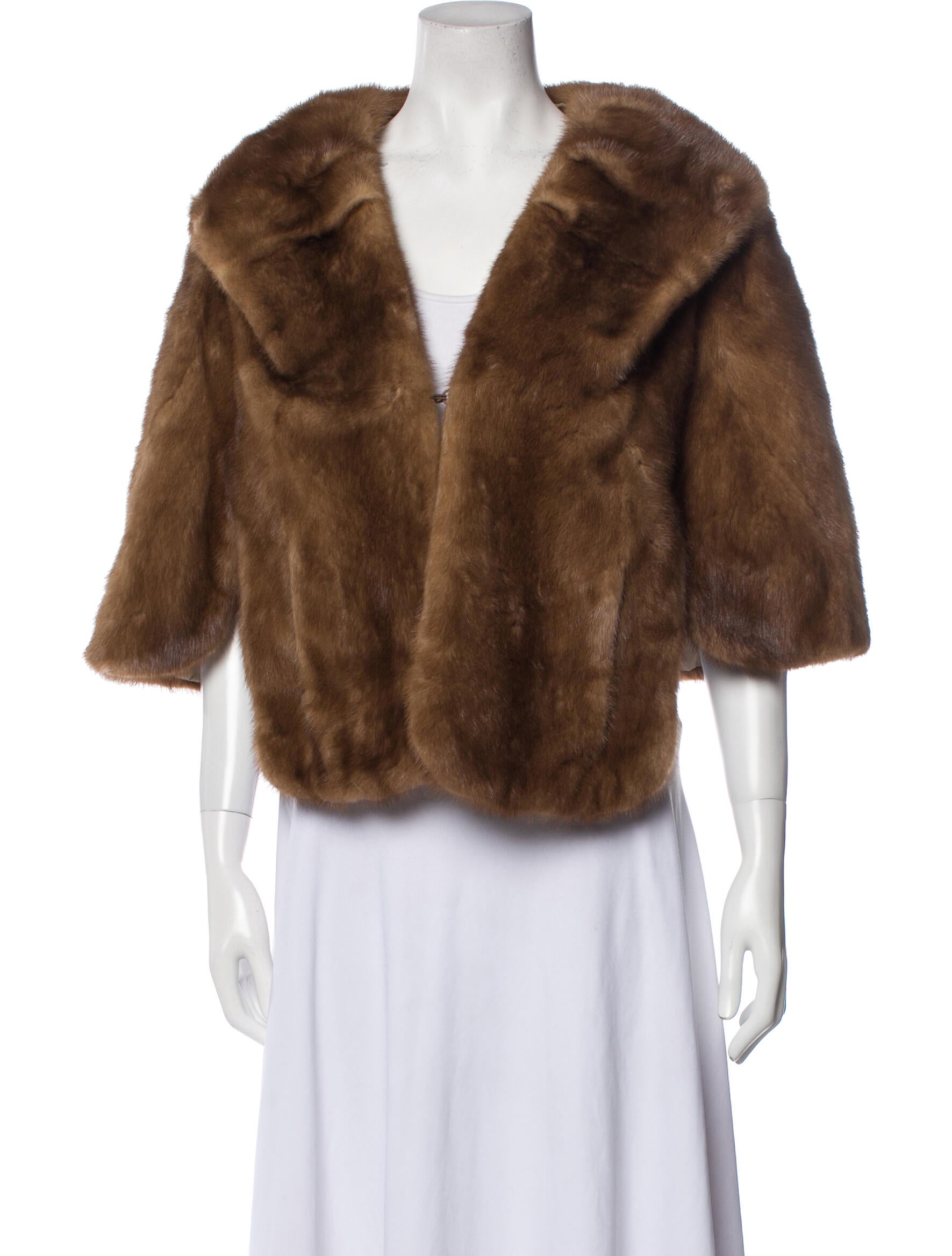 Fur Sable Animal Print Shawl - Brown Scarves and Shawls, Accessories ...