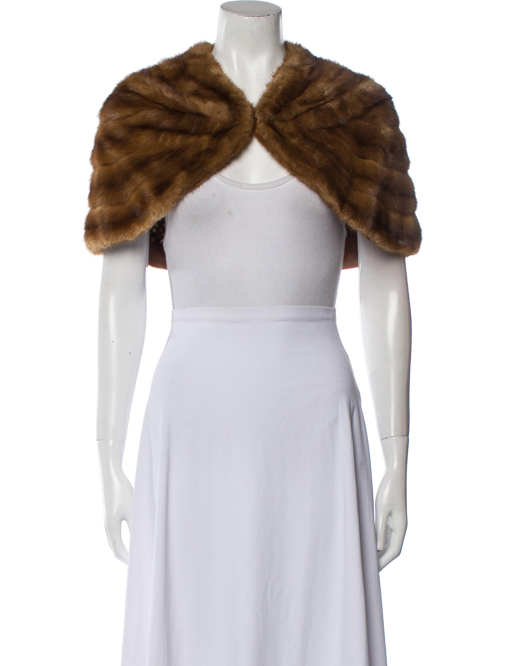 Fur Shawl - Brown Scarves and Shawls, Accessories - FUR42463 | The RealReal