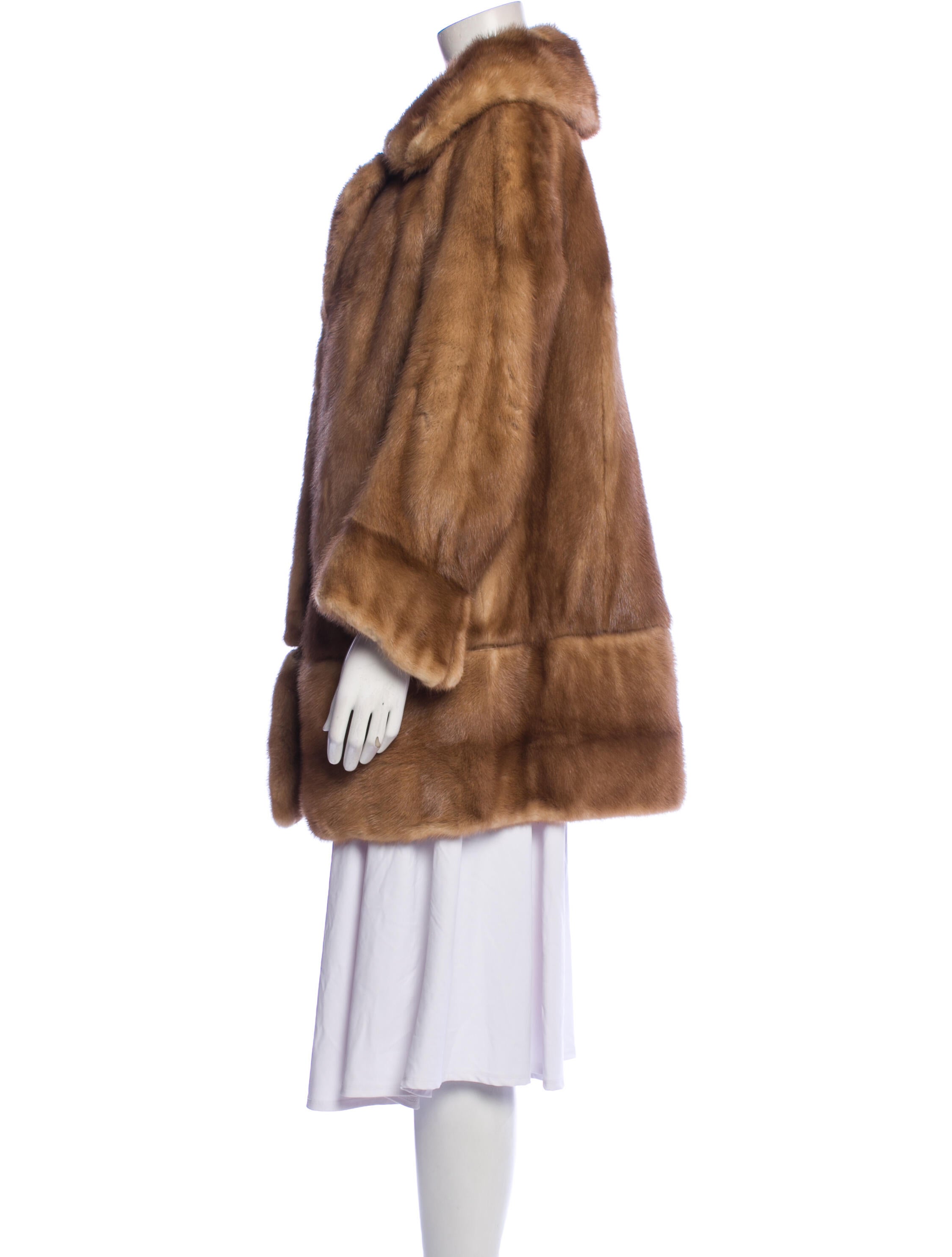 Flemington Furs Mink Fur Coat - Brown Coats, Clothing - FFLUE20037 ...