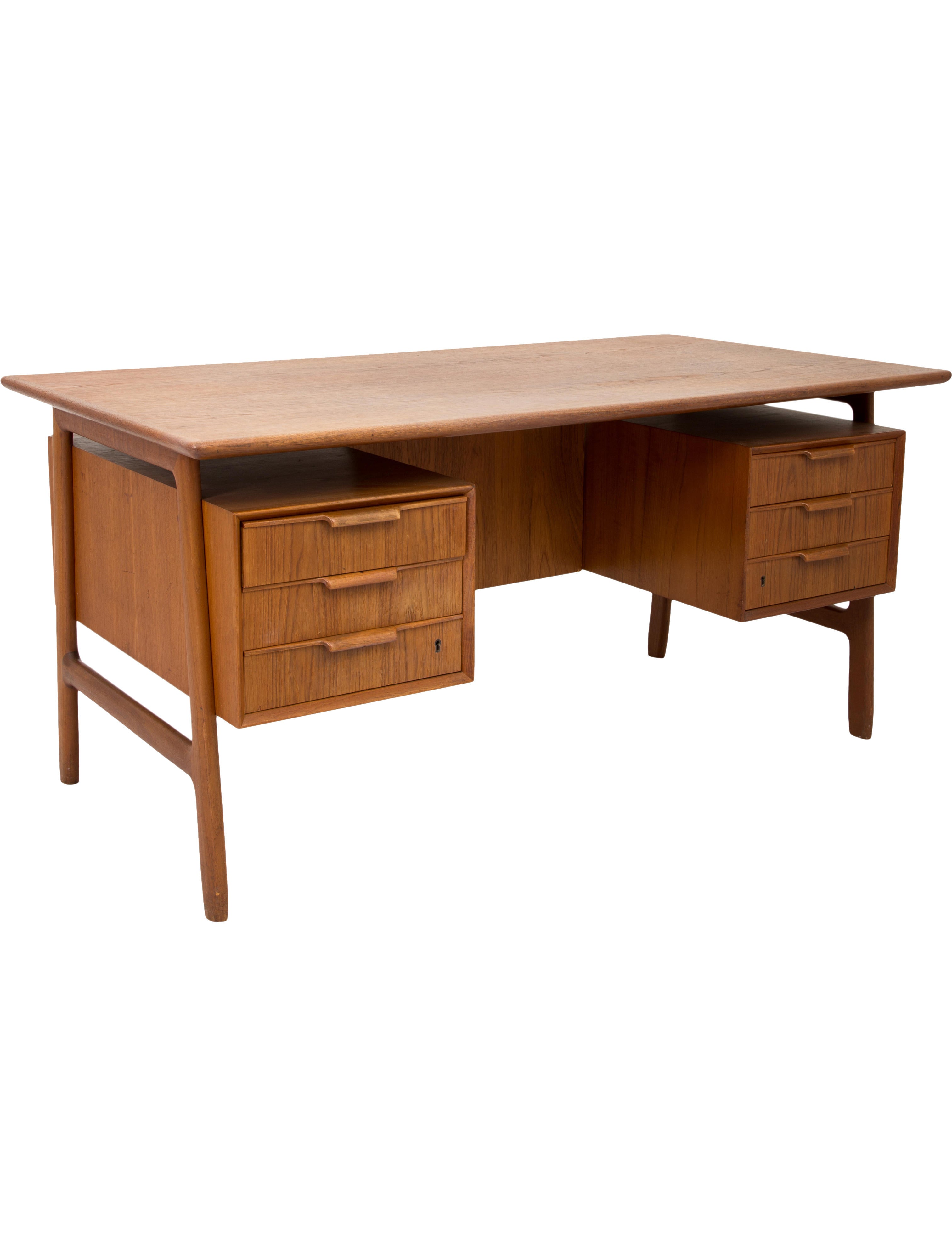 Furniture Gunni Omann Floating Top Desk - Brown Office, Furniture ...