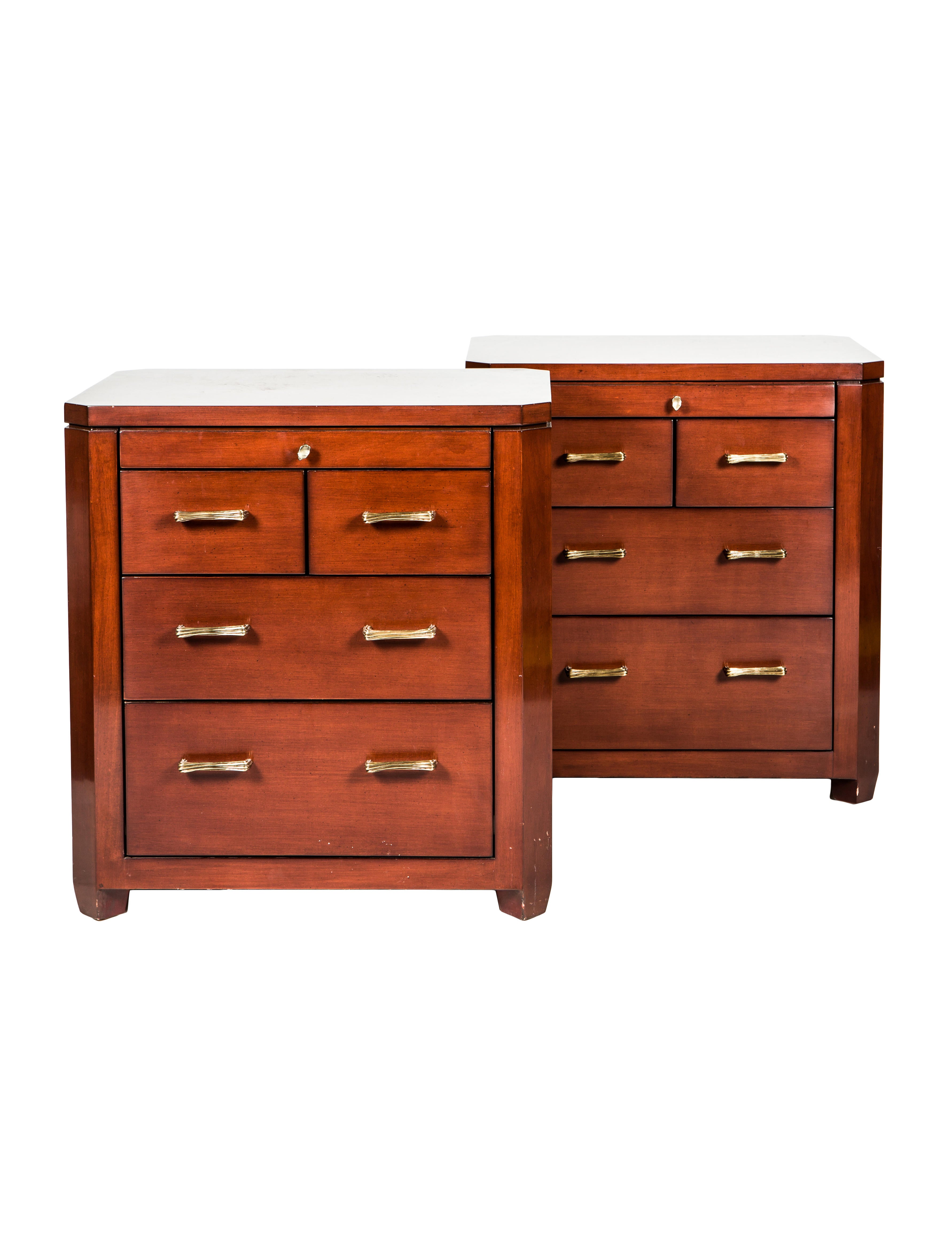 Furniture Nancy Corzine Brentwood Bedside Tables - Brown Tables, Furniture - FURNI20061 | The ...