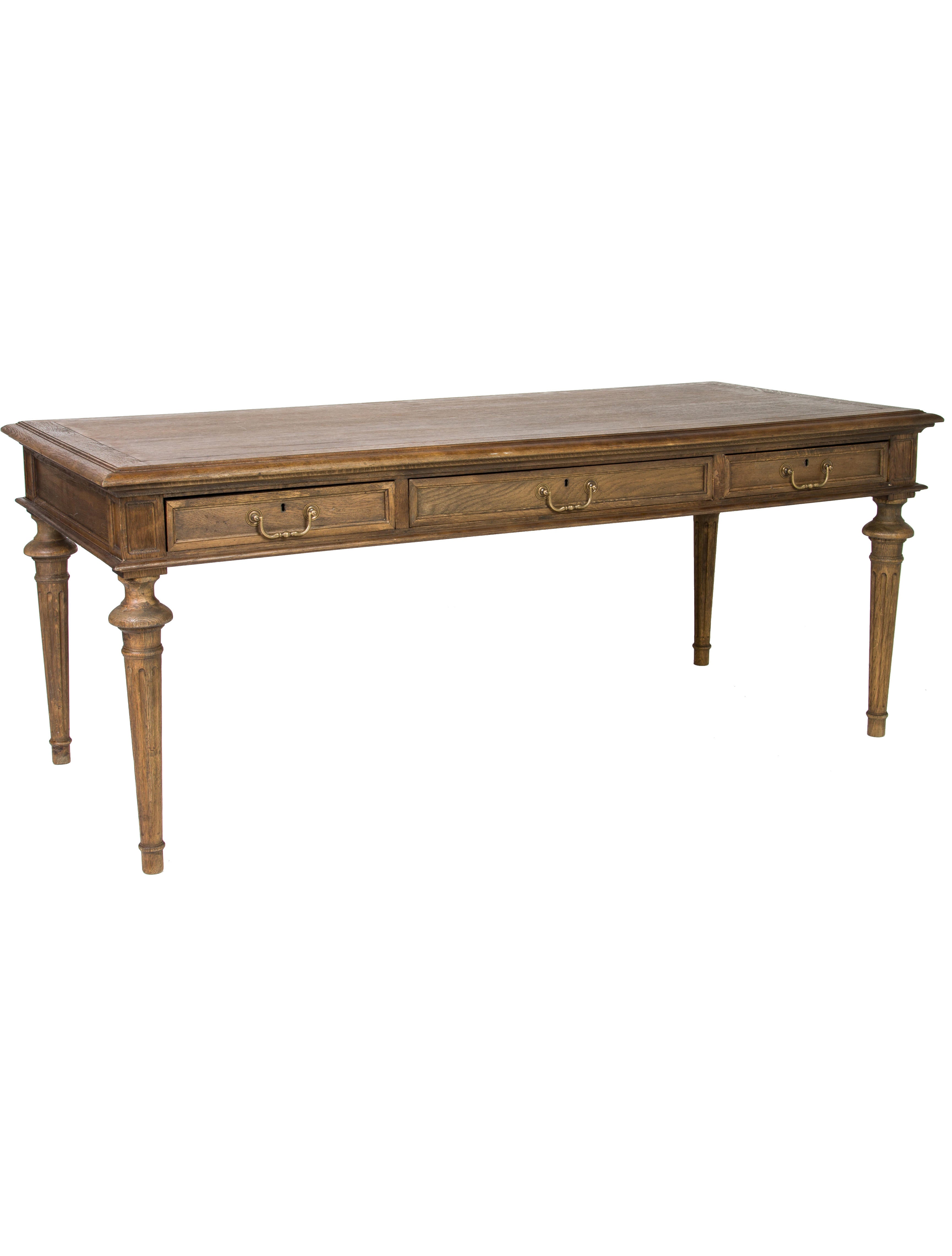 Furniture Contemporary Partners Desk - Brown Office, Furniture ...