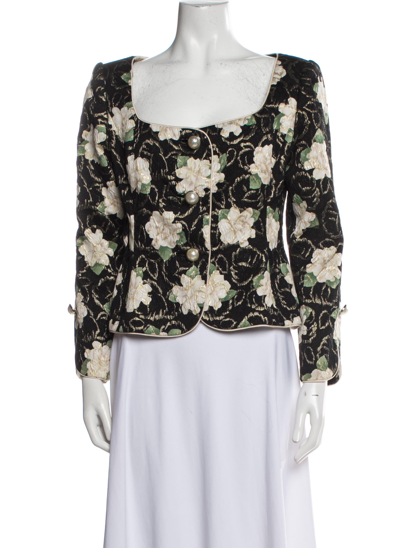 Galanos Vintage 1980's Evening Jacket - Black Jackets, Clothing ...