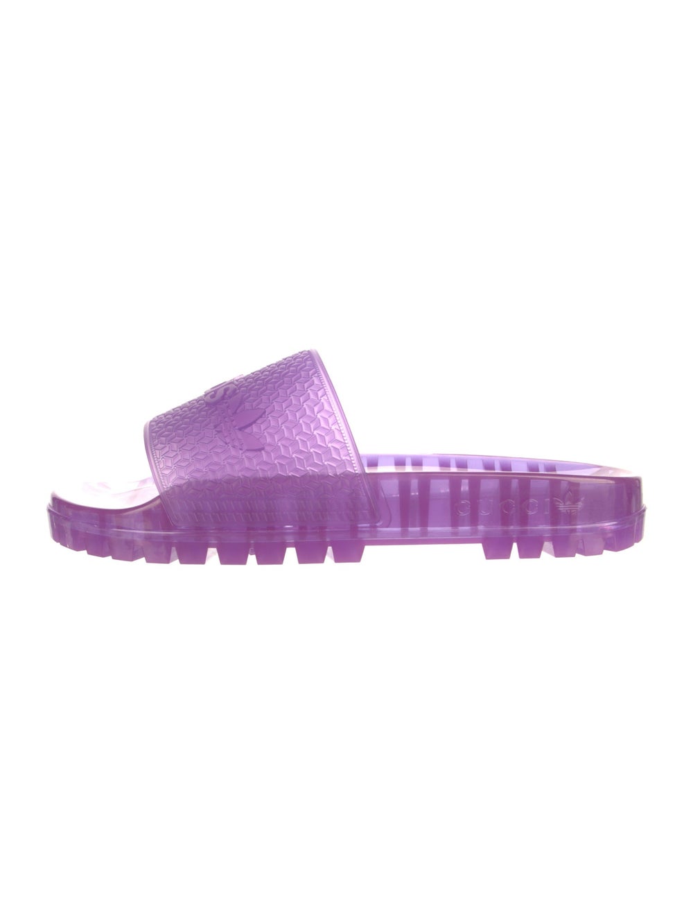 Gucci x Adidas Adilette Slides Purple Rubber - Gem
