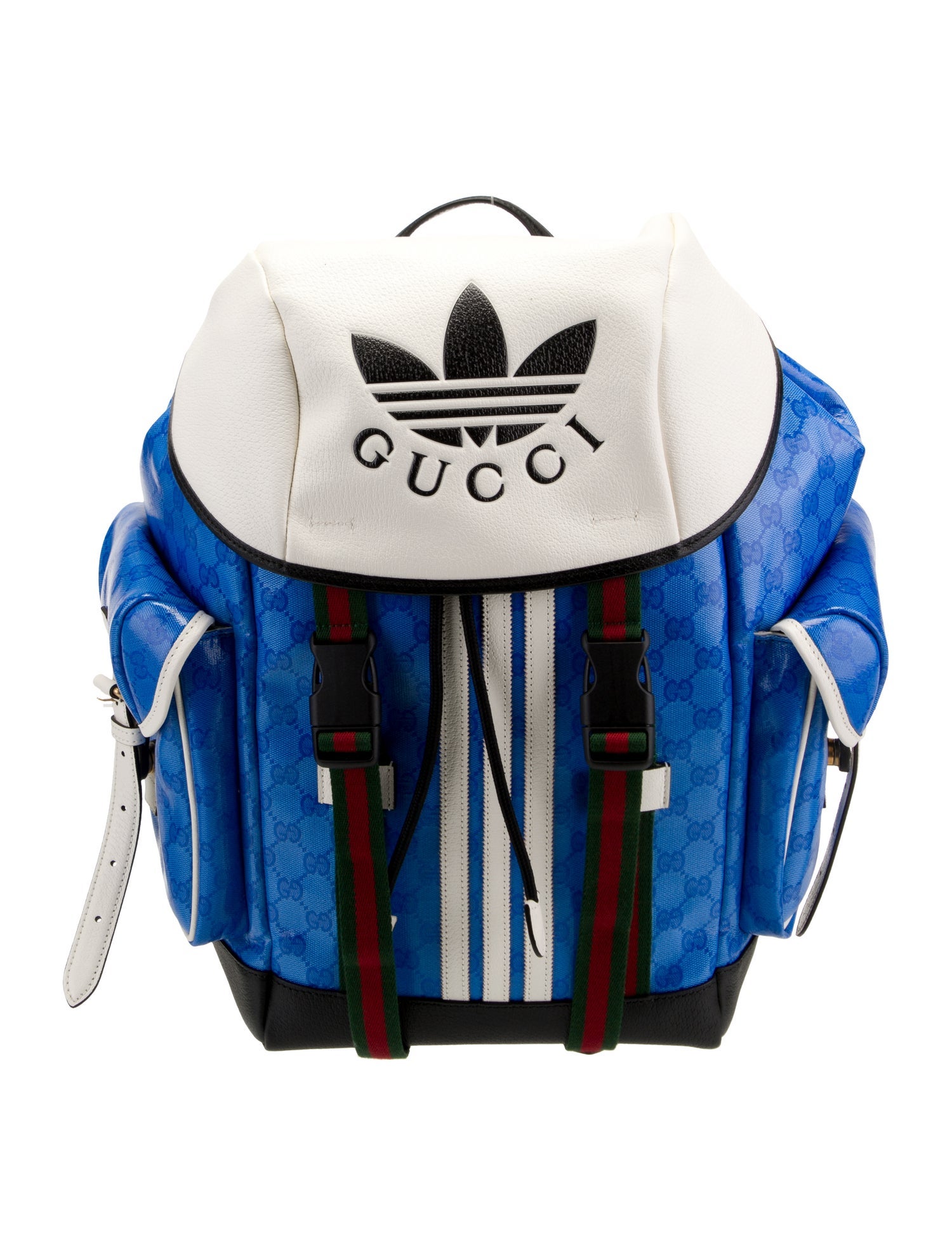 Gucci x Adidas GG Supreme Backpack - Blue Backpacks, Bags - GAUDC23234 ...
