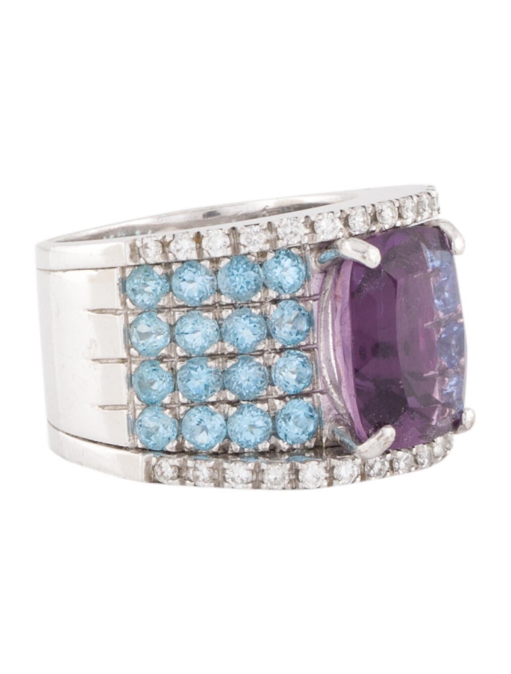 Sorellina 18K Tourmaline, Sapphire, & Diamond Nomad Cocktail Ring - 18K ...