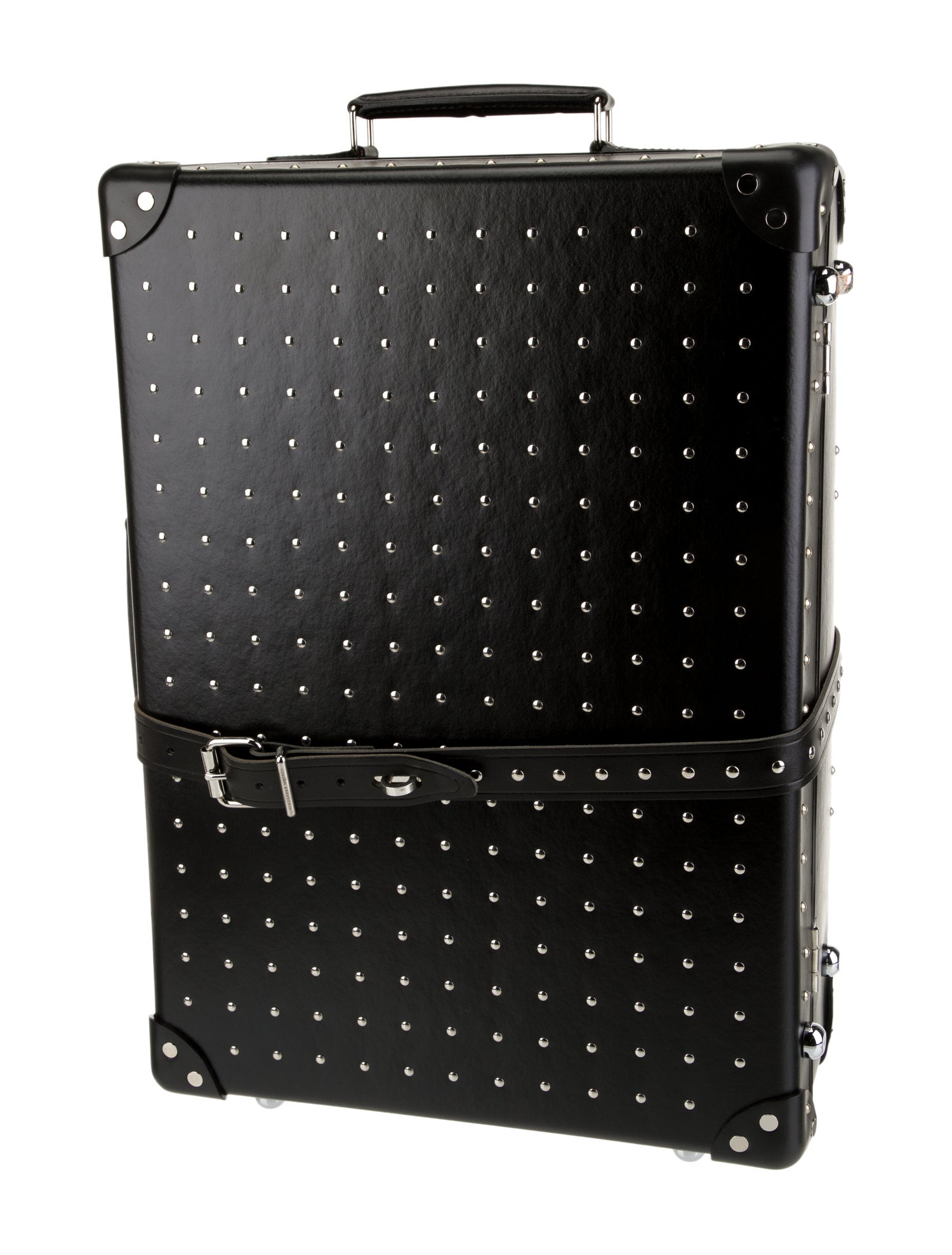 Globe-Trotter X Alexander Mcqueen Studded Leather-Trimmed Suitcase w ...
