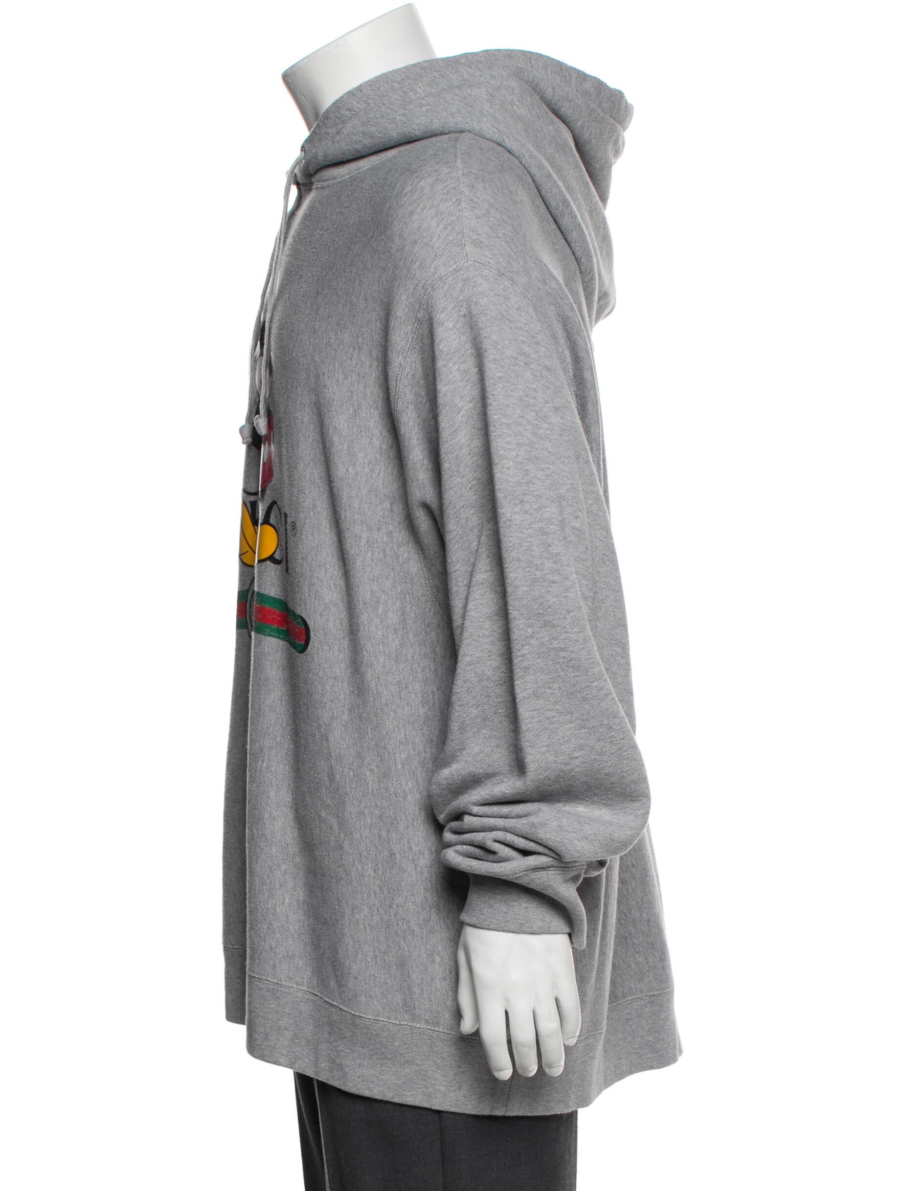 Gucci x Disney Mickey Mouse Graphic Print Hoodie - Grey Sweatshirts ...