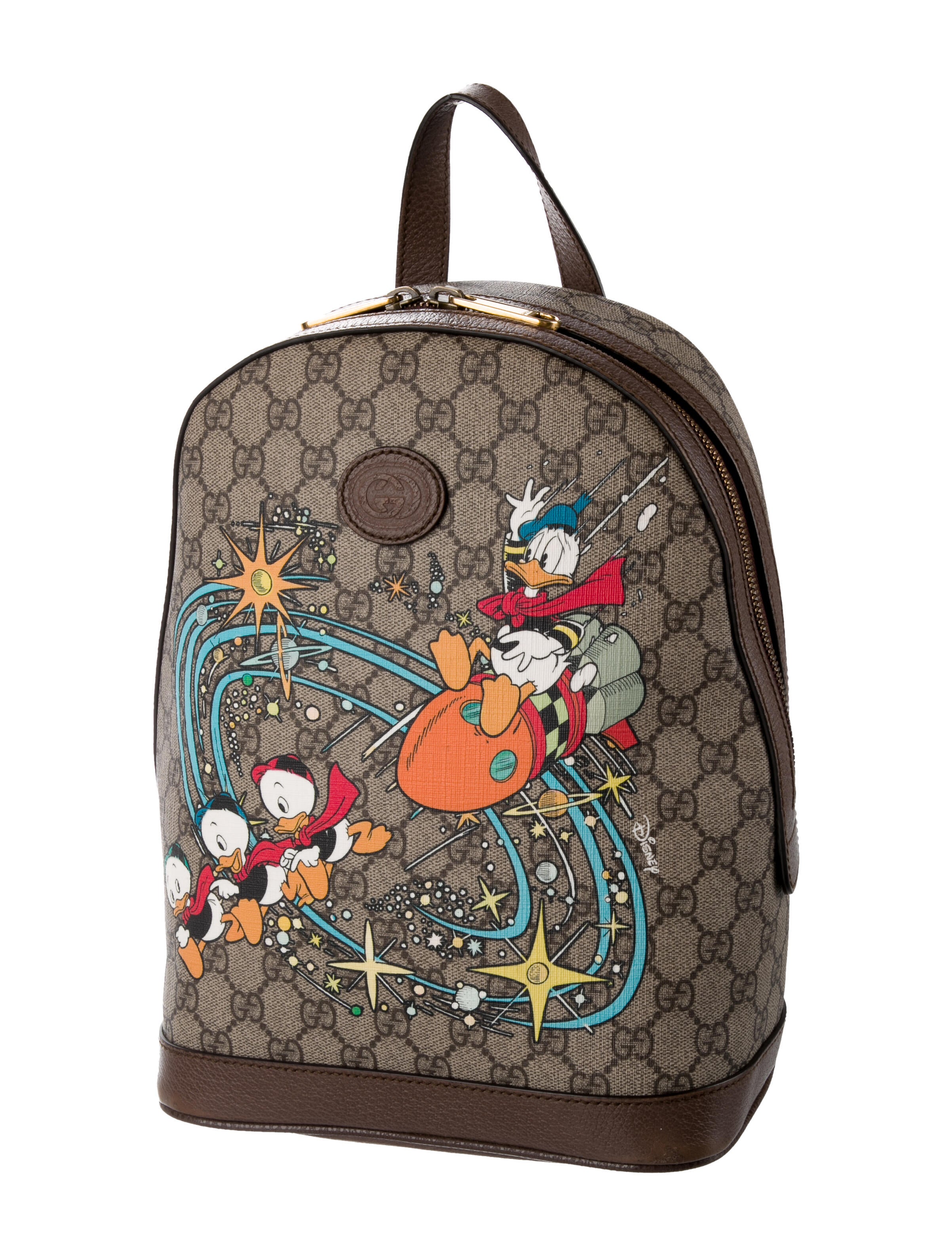 Gucci x Disney GG Supreme Donald Duck Ophidia Backpack - Neutrals ...