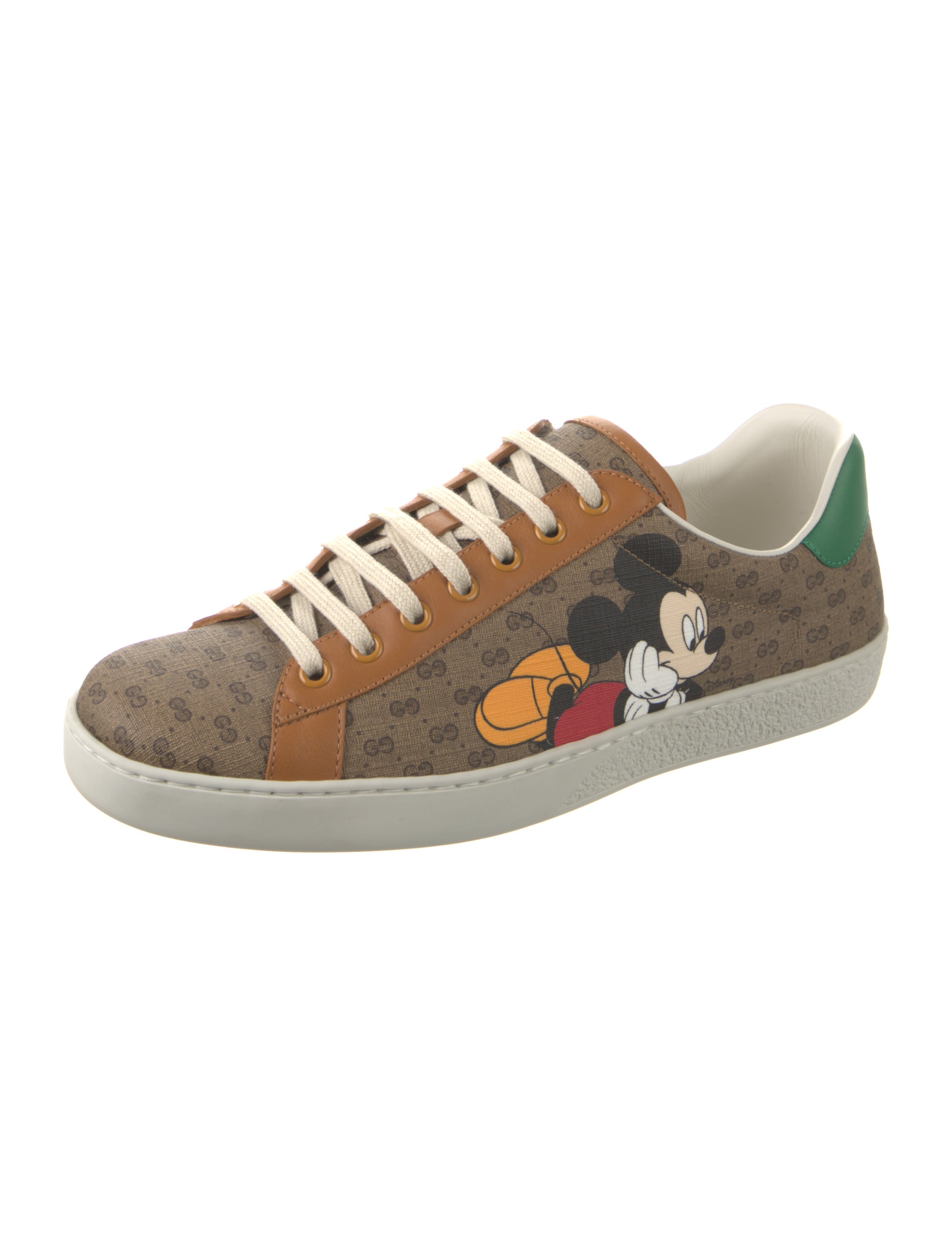 Gucci x Disney Ace Sneakers - Brown Sneakers, Shoes - GDUIC21094 | The ...