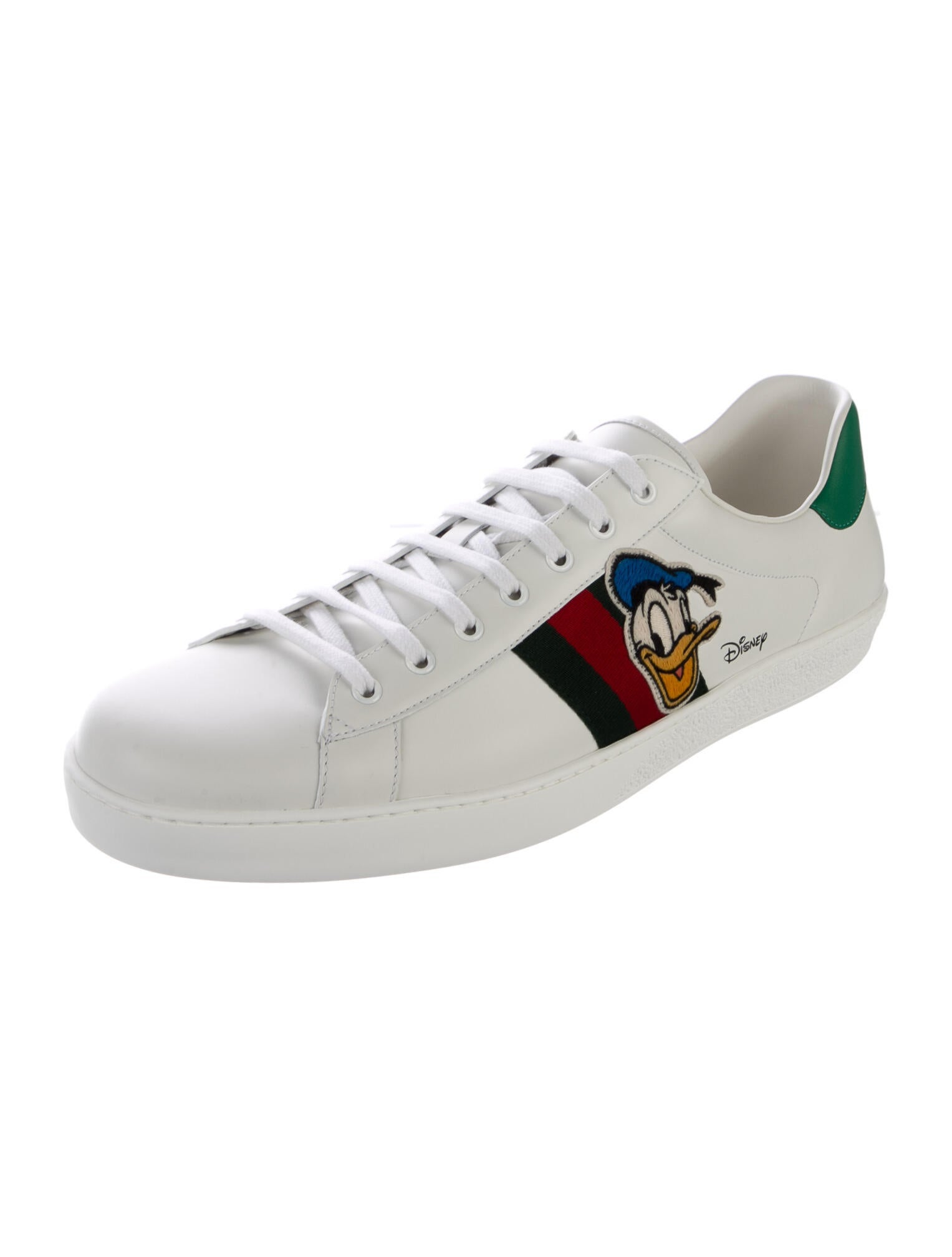 Gucci x Disney Donald Duck Ace Sneakers w/ Tags - White Sneakers, Shoes ...