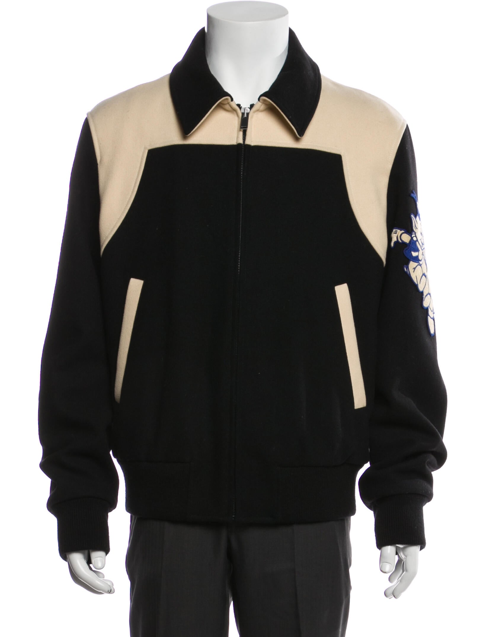 Gucci x Disney Tiger Head Accent Colorblock Pattern Bomber Jacket ...