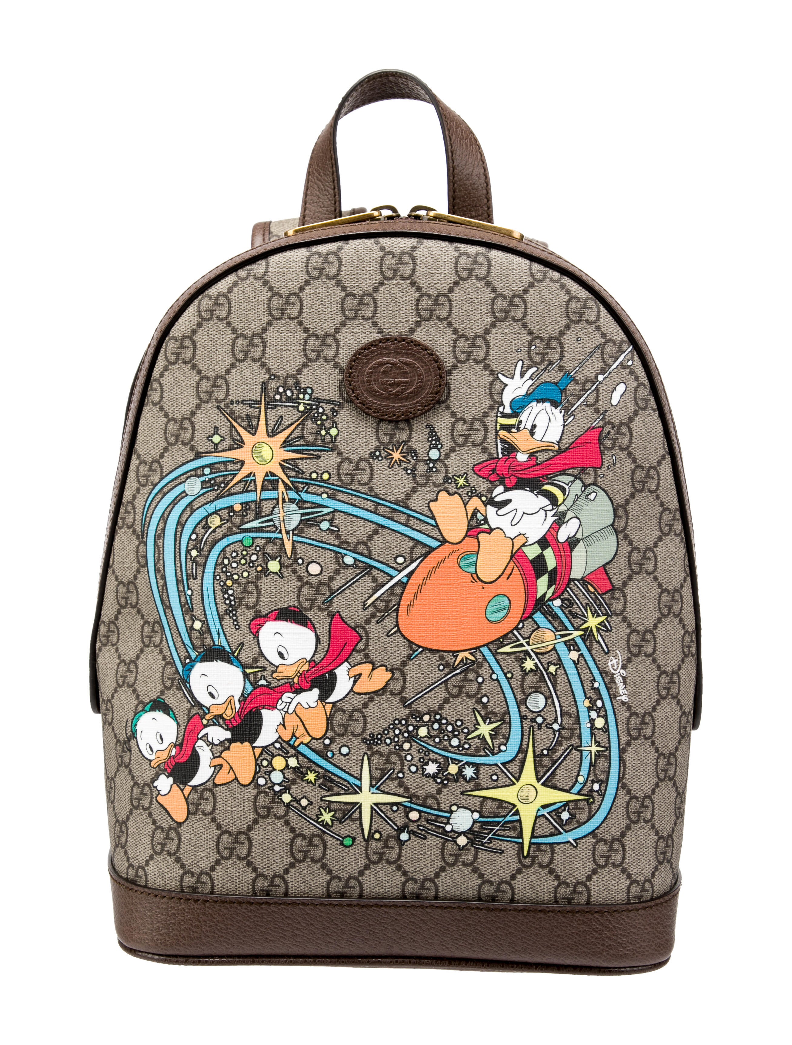 Gucci x Disney GG Supreme Donald Duck Backpack - Neutrals Backpacks ...