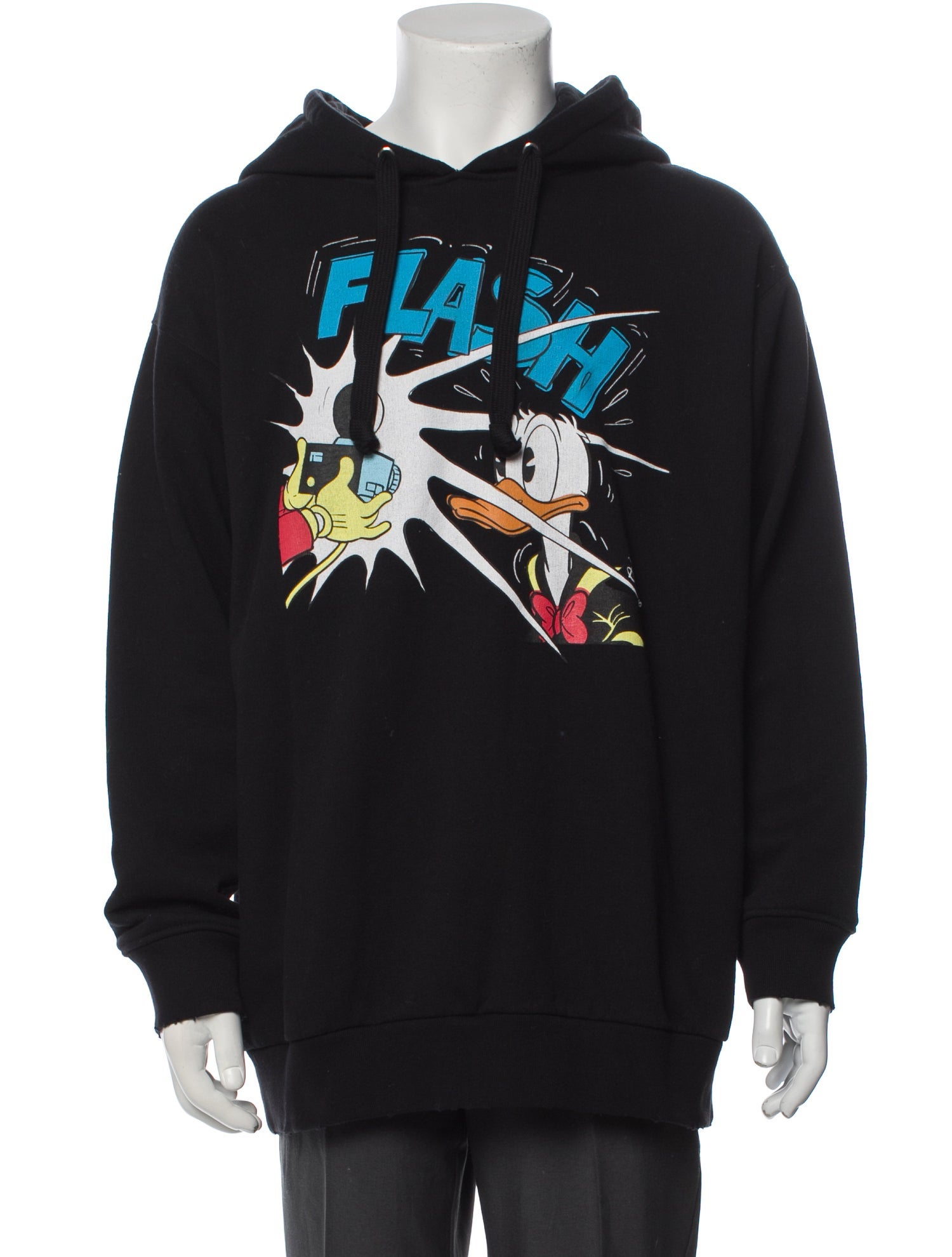 Gucci x Disney 2021 Donald Duck 'Flash' Hoodie - Black Sweatshirts ...