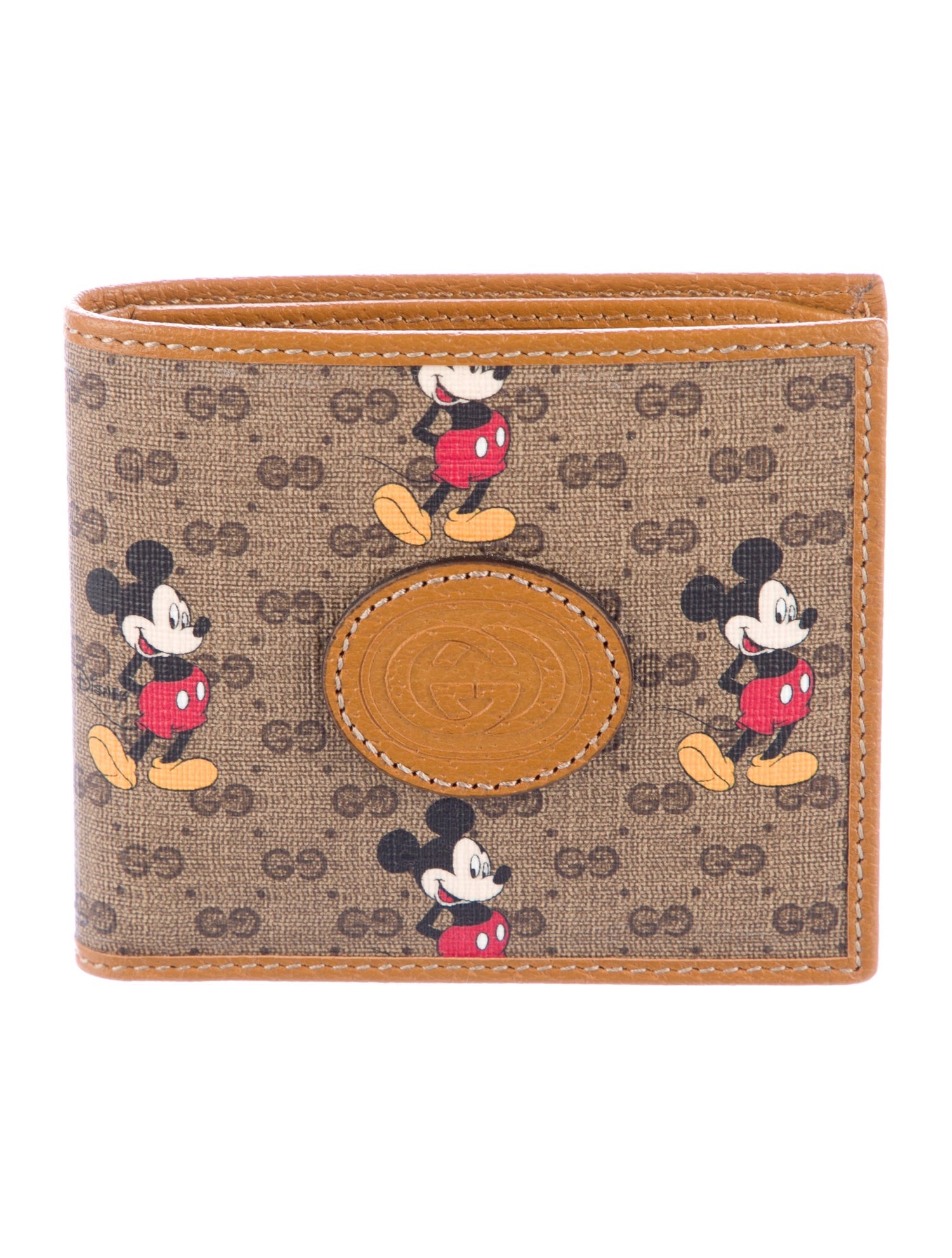 Gucci x Disney Mickey Mini Vintage Bifold Candy GG Bifold Wallet ...