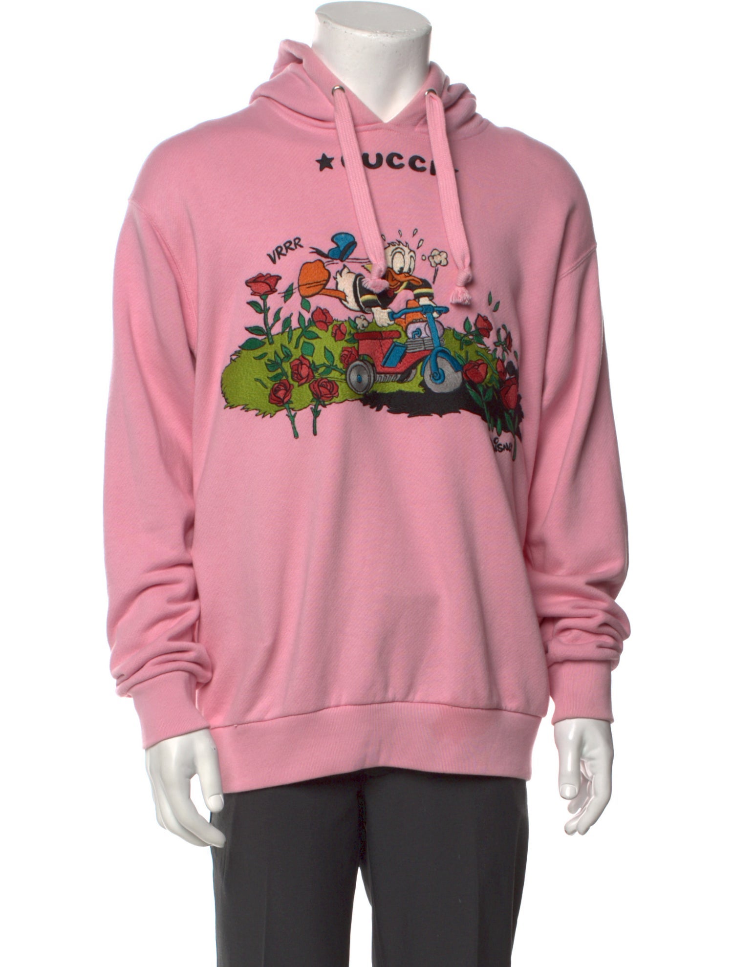 Gucci x Disney 2021 Donald Duck Hoodie - Pink Sweatshirts & Hoodies ...
