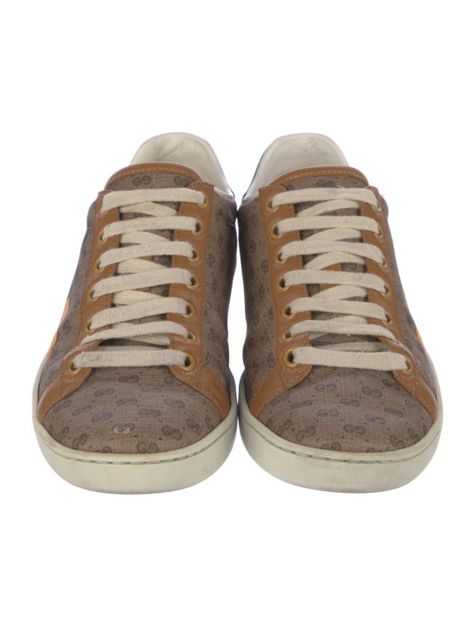 Gucci x Disney Ace 'Mickey Mouse Sneakers - Brown Sneakers, Shoes ...