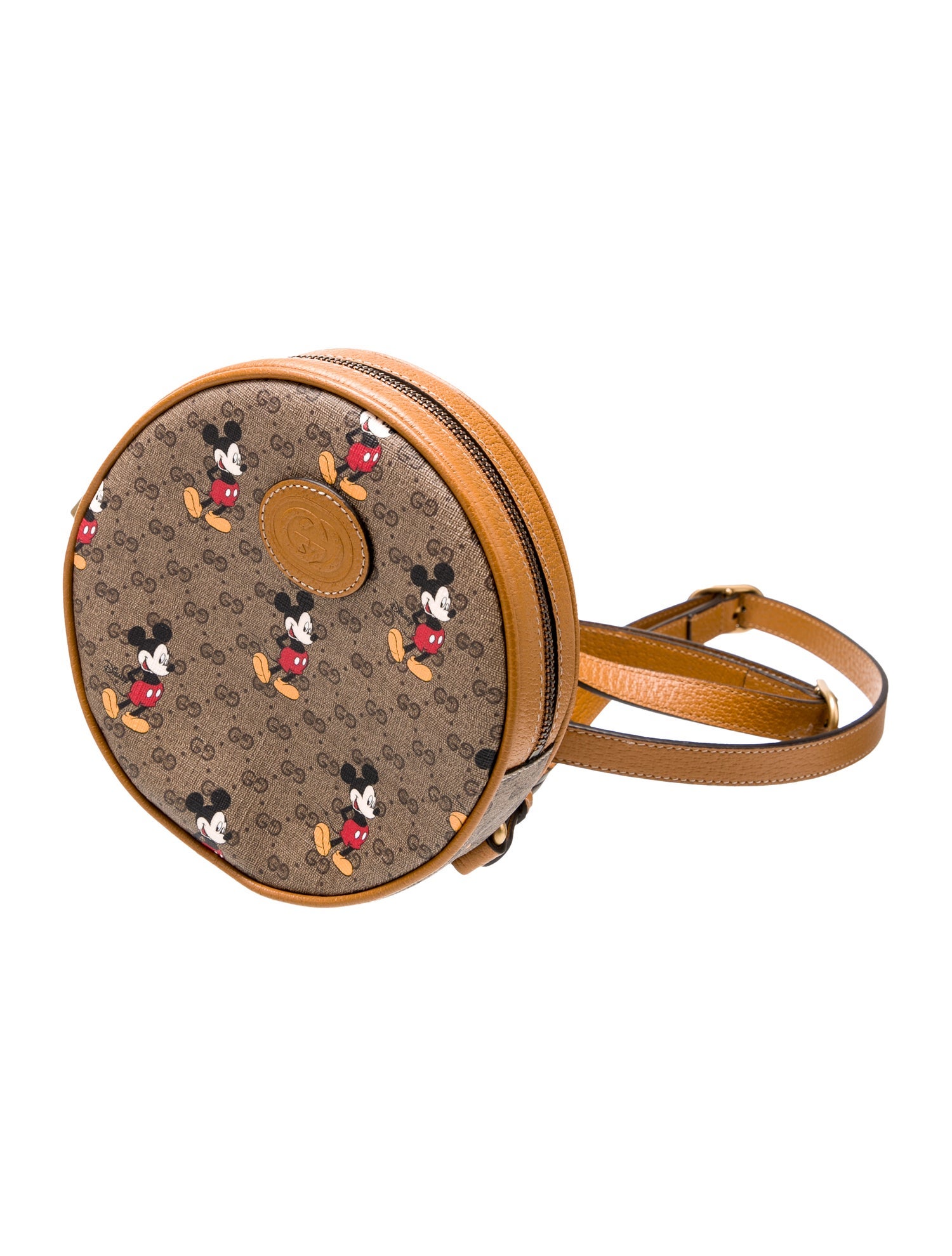 Gucci x Disney Micro GG Monogram Mickey Mouse Round Bag - Neutrals ...