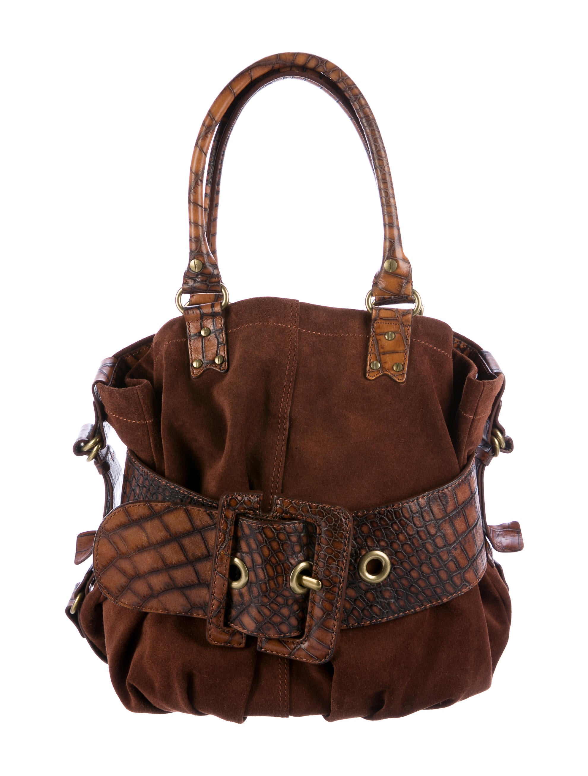 Ghurka Leather-Trimmed Bucket Bag - Handbags - GHK20159 | The RealReal