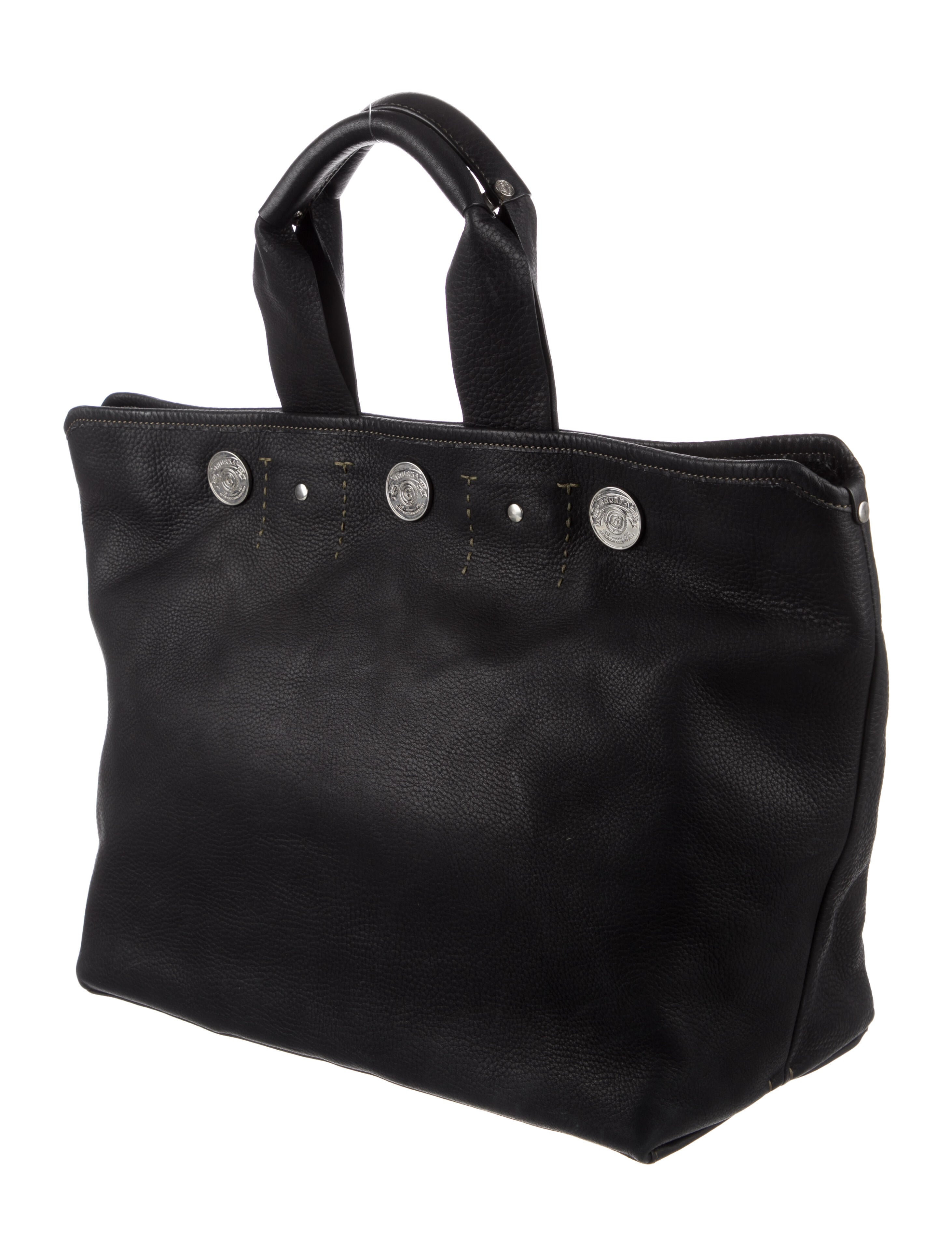 Ghurka Leather Tote Bag - Black Totes, Handbags - GHK22265 | The RealReal