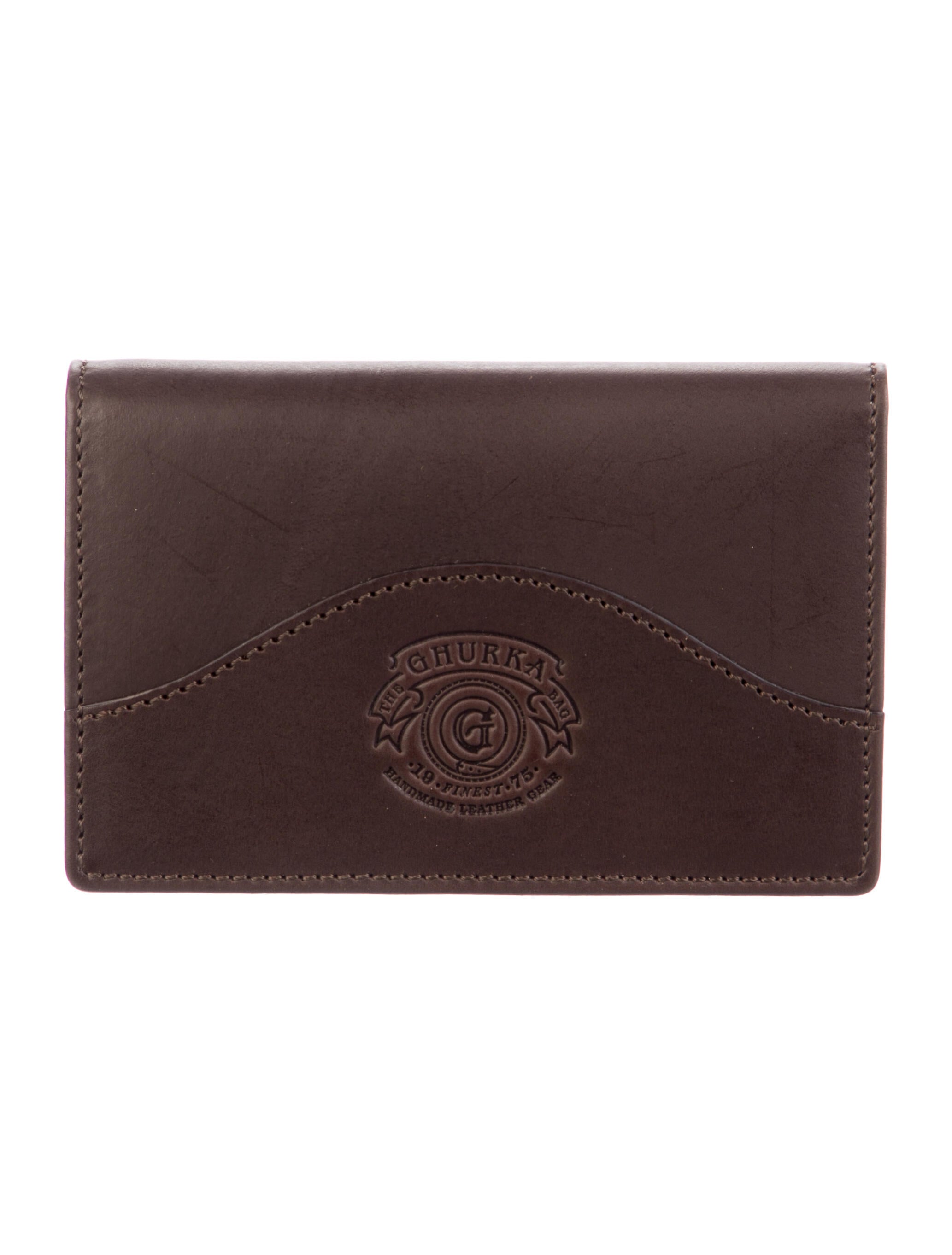 Ghurka Leather Bifold Wallet - Brown Wallets, Accessories - GHK22503 ...