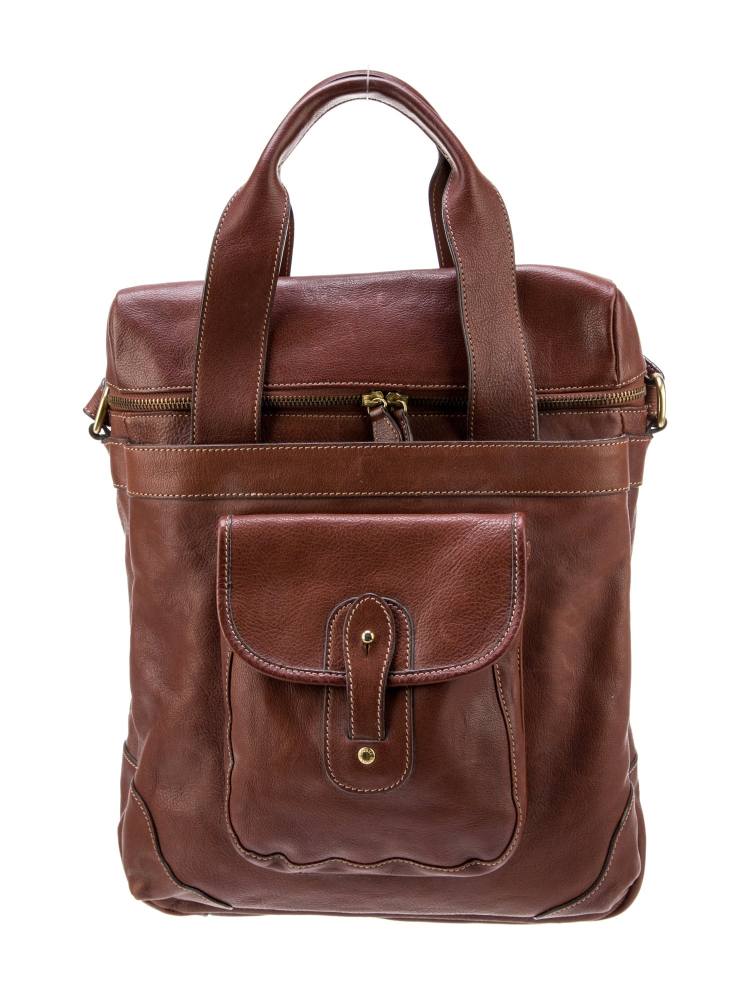 Ghurka Leather Backpack - Brown Backpacks, Handbags - GHK22794 | The ...