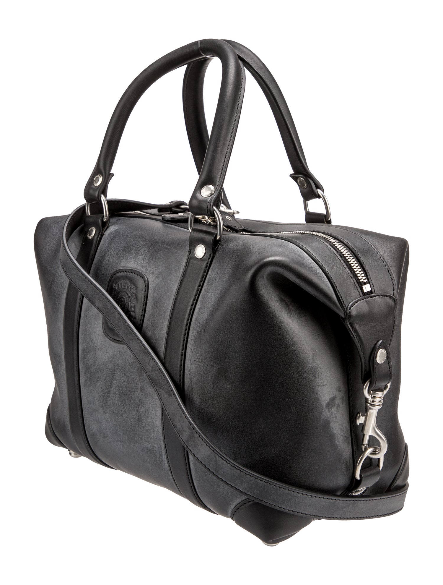 Ghurka Leather Shoulder Bag - Black Luggage and Travel, Handbags ...
