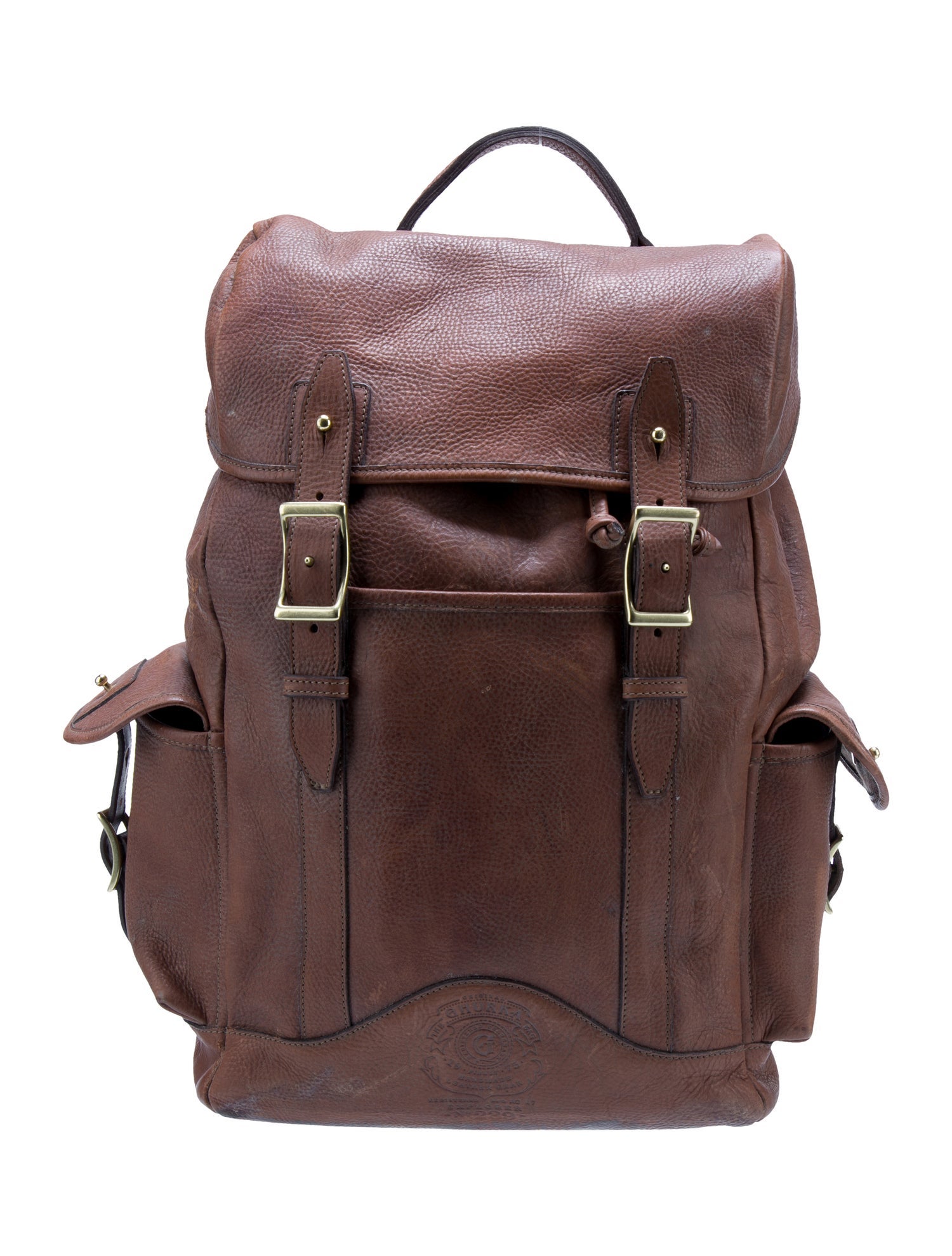 Ghurka Leather Backpack Vintage - Brown Backpacks, Bags - GHK23075 ...