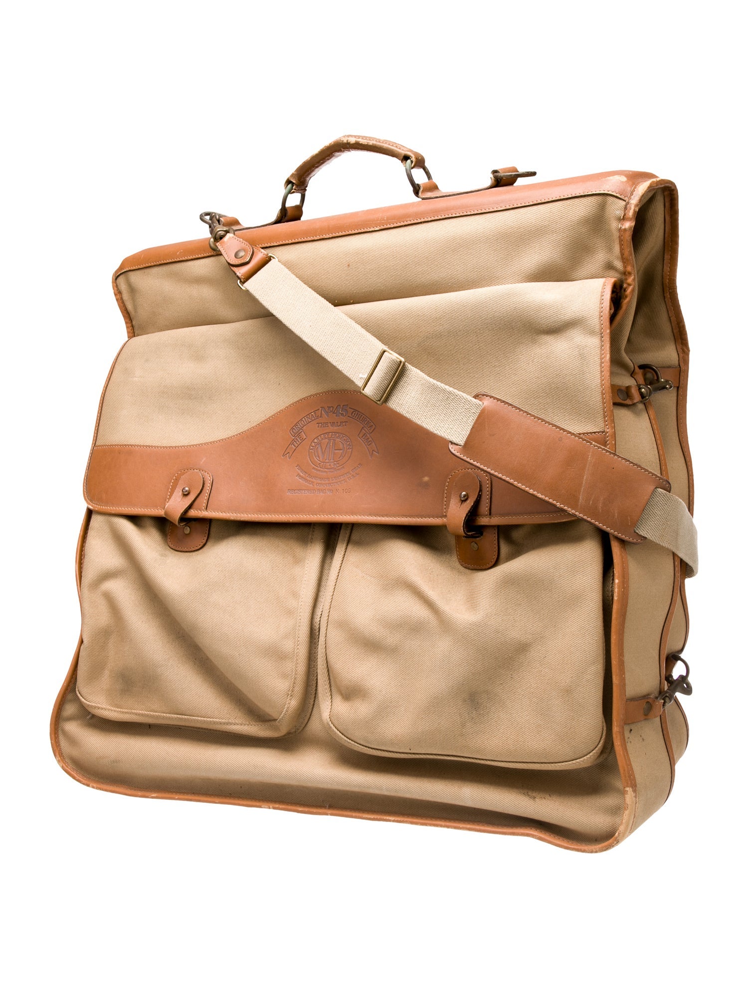 Ghurka Canvas Messenger Bag - Neutrals Garment Covers, Bags - GHK23154 ...