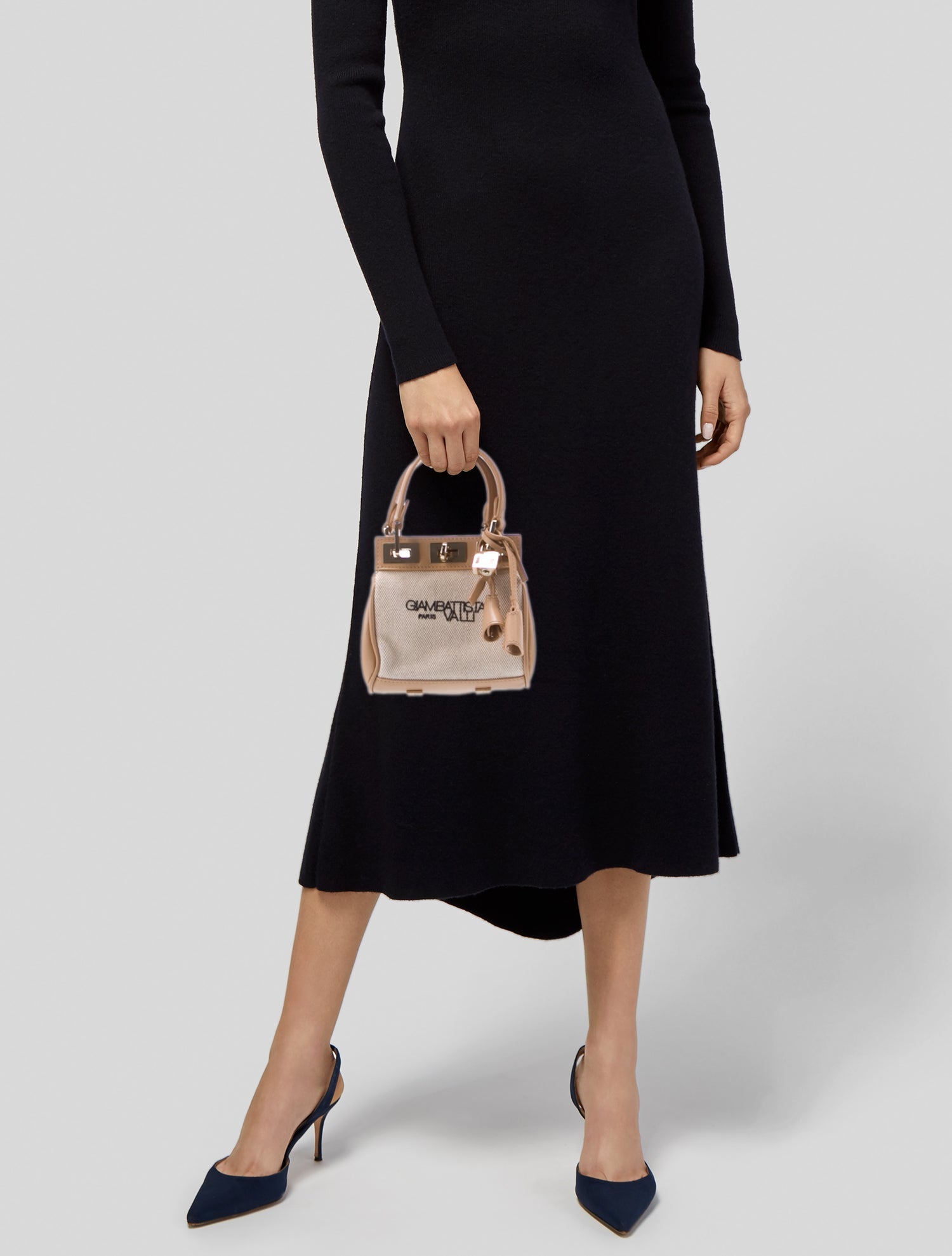 Giambattista Valli Canvas Top Handle Bag - Neutrals Mini Bags, Handbags ...