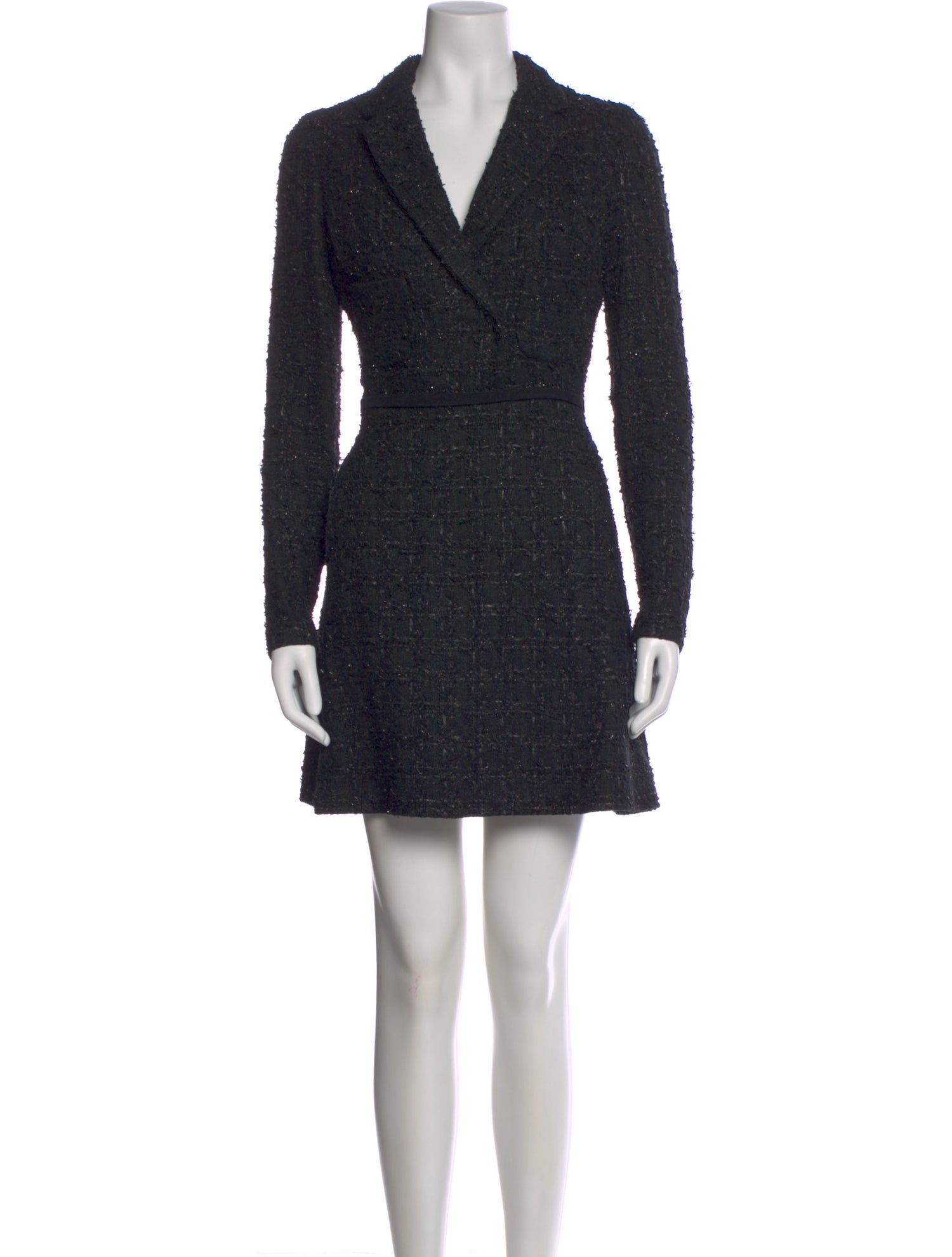 Giambattista Valli Tweed Pattern Mini Dress - Black Dresses, Clothing ...
