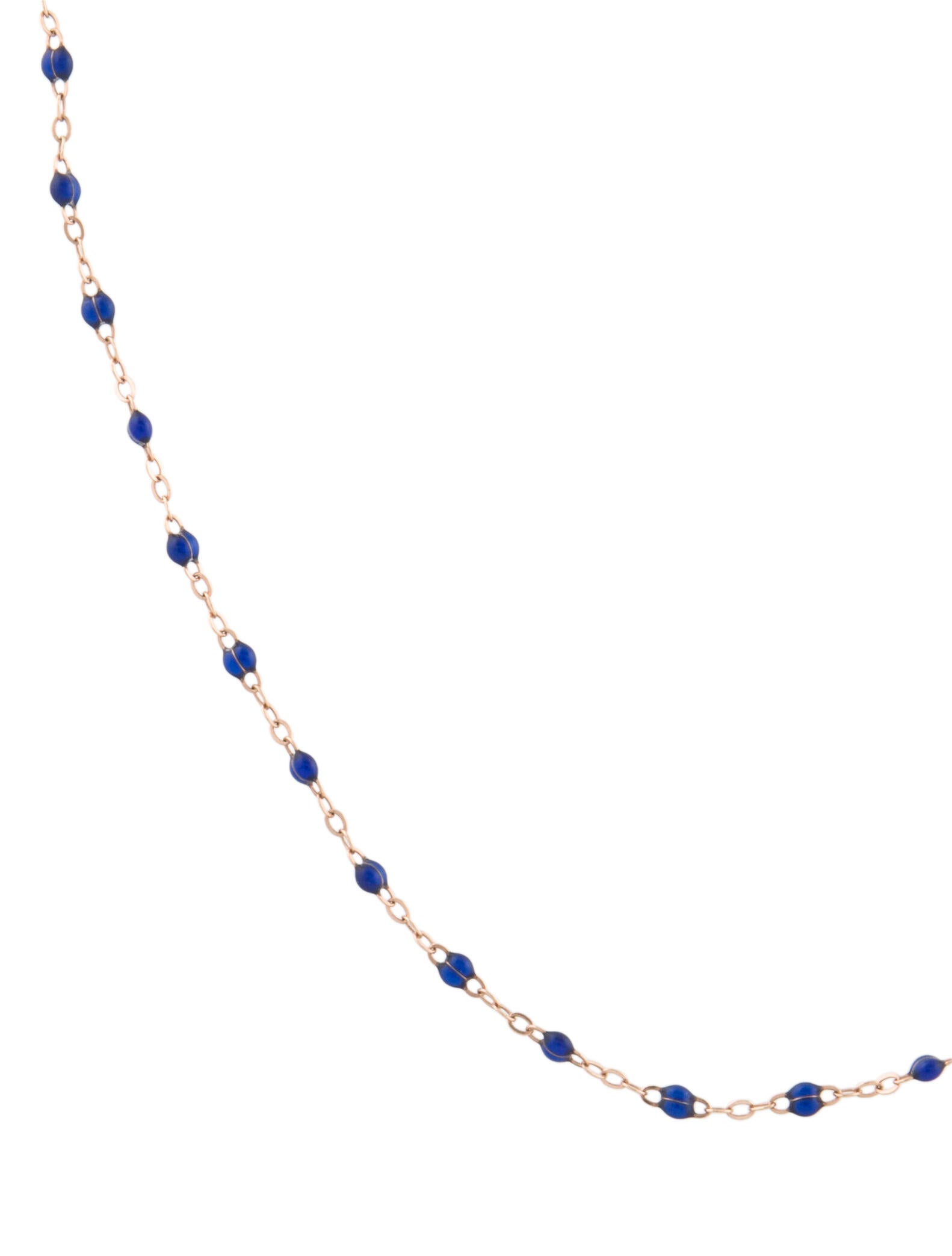 Gigi Clozeau 18K Classic Gigi Chain Necklace - Blue, 18K Yellow Gold ...