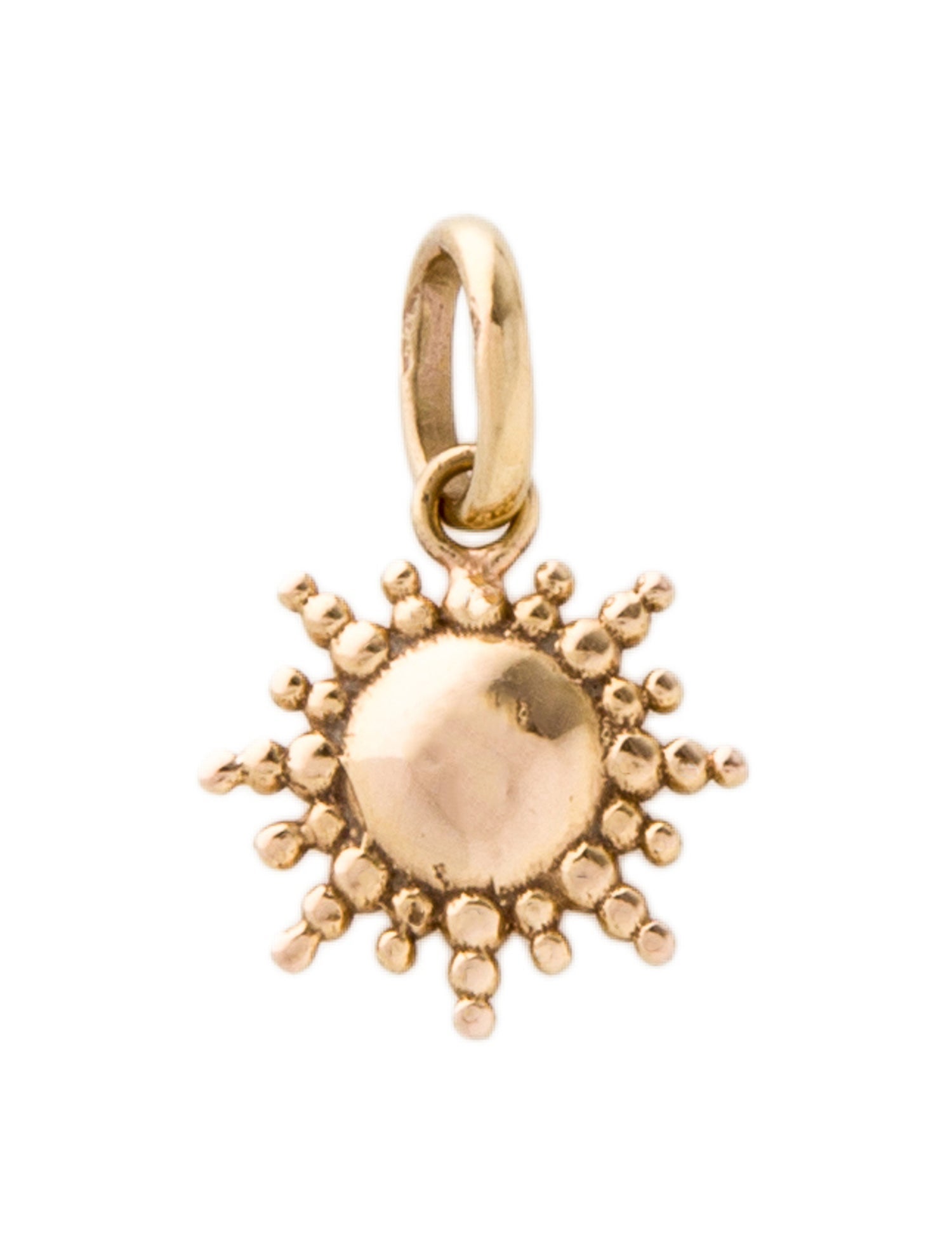 Gigi Clozeau 18K Sun Pendant - 18K Yellow Gold Pendant Necklace ...