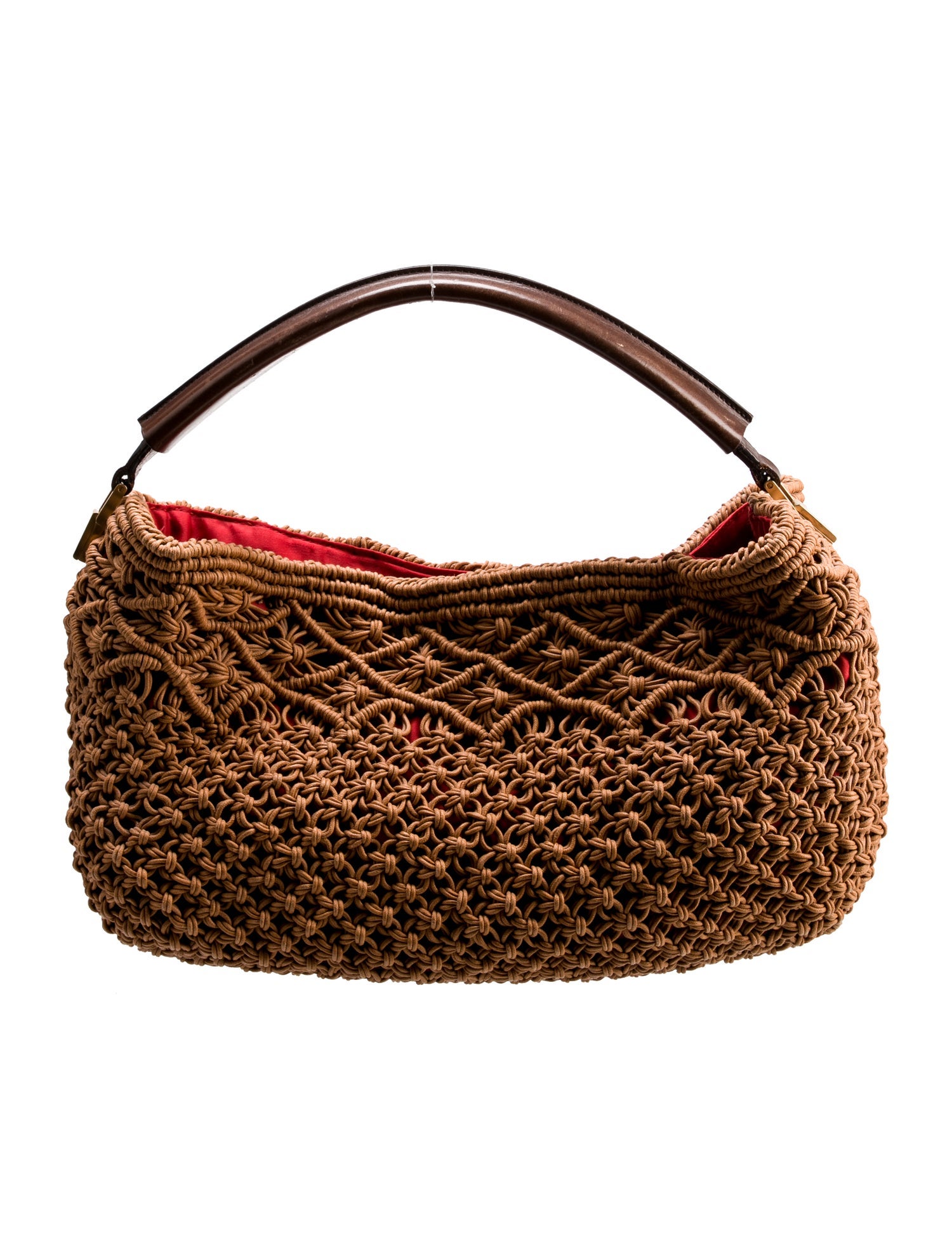 Gianfranco Ferre Knit Shoulder Bag - Neutrals Shoulder Bags, Handbags ...