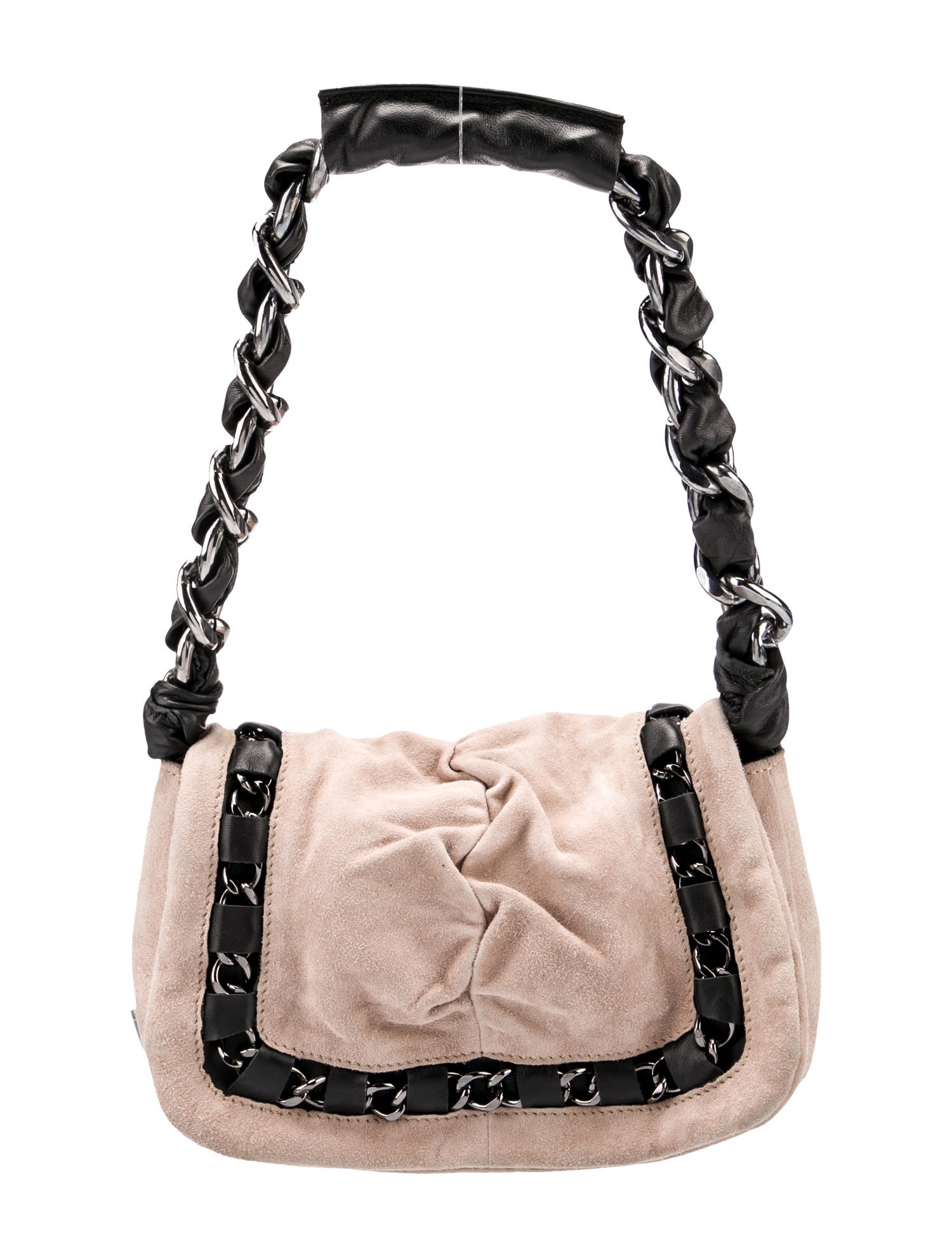 Gianfranco Ferre Suede Shoulder Bag - Neutrals Shoulder Bags, Handbags ...