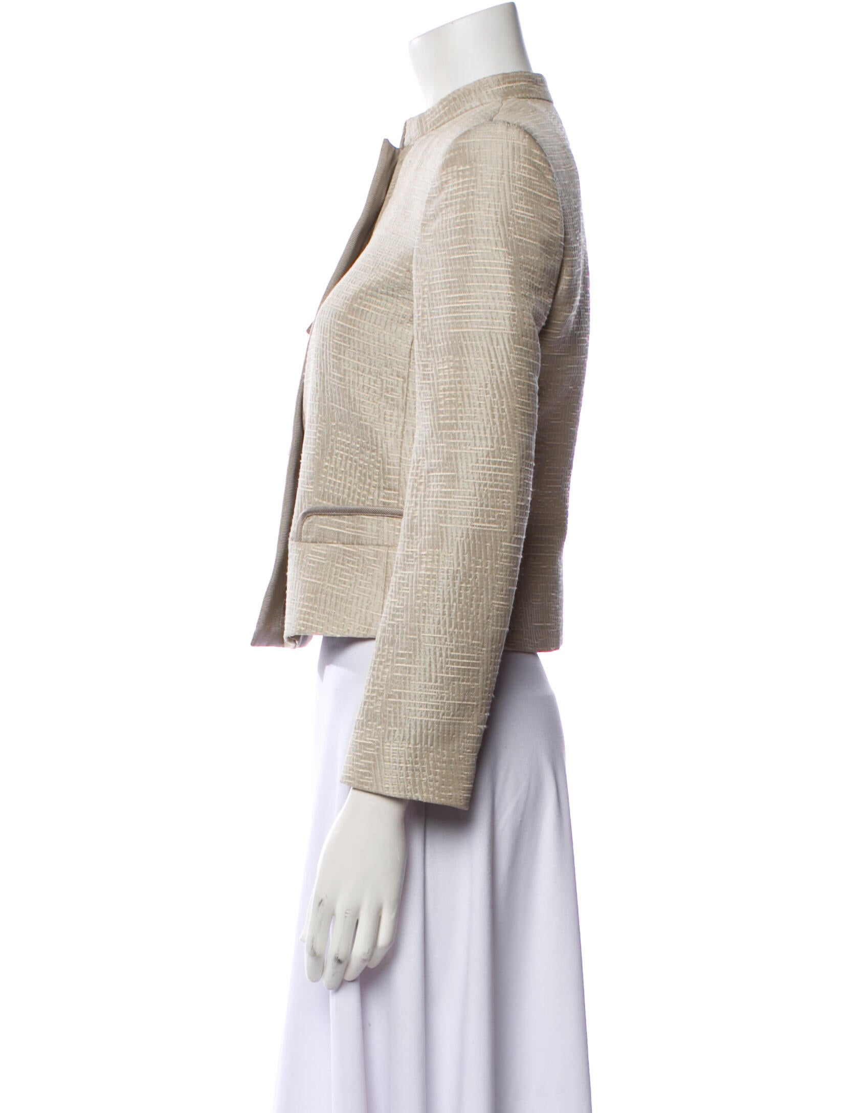 Giorgio Armani Tweed Pattern Evening Jacket - Neutrals Jackets ...