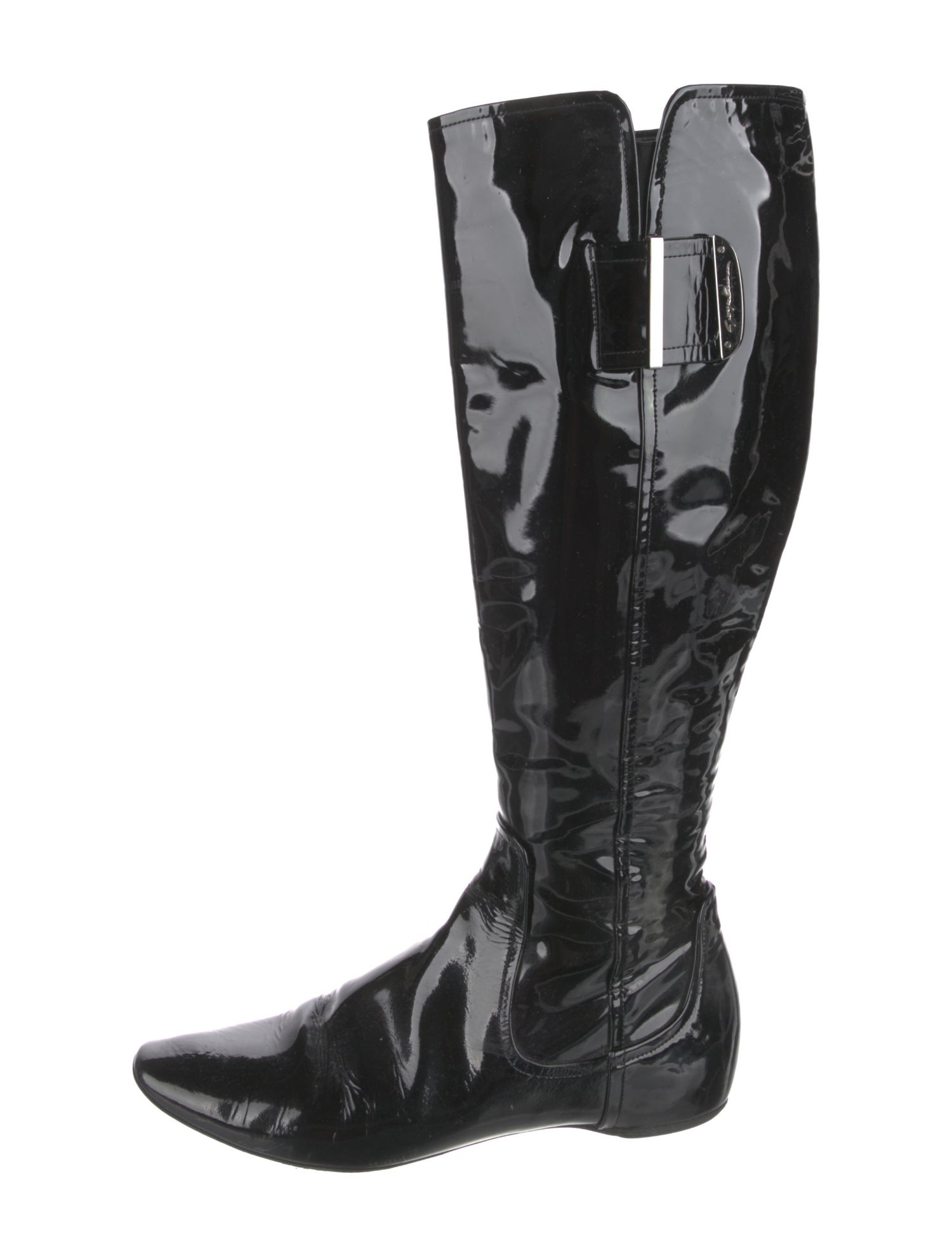 Giuseppe Zanotti Patent Leather Boots - Black Boots, Shoes - GIU109381 ...